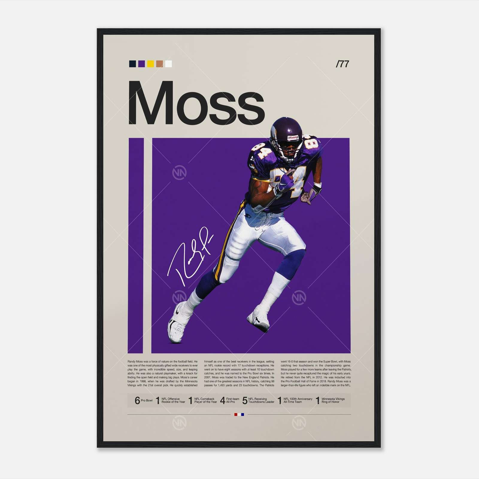 Randy Moss Poster, Sports Poster, Football Poster, Full-Size Poster ...