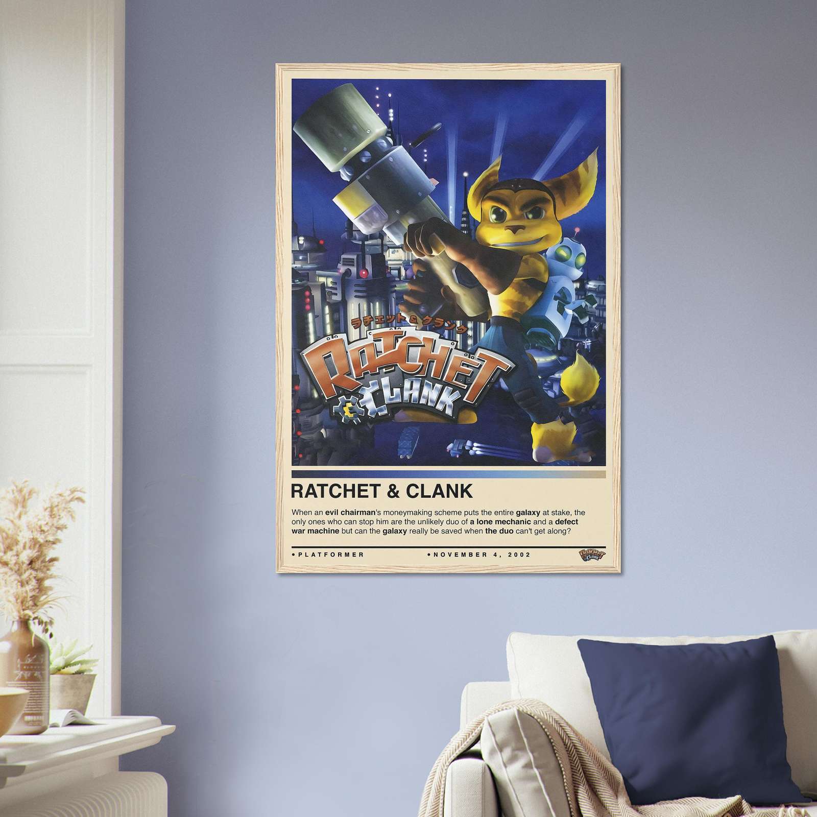 Ratchet And Clank Poster, Gaming Poster, Gaming Wall Poster, Video Game ...