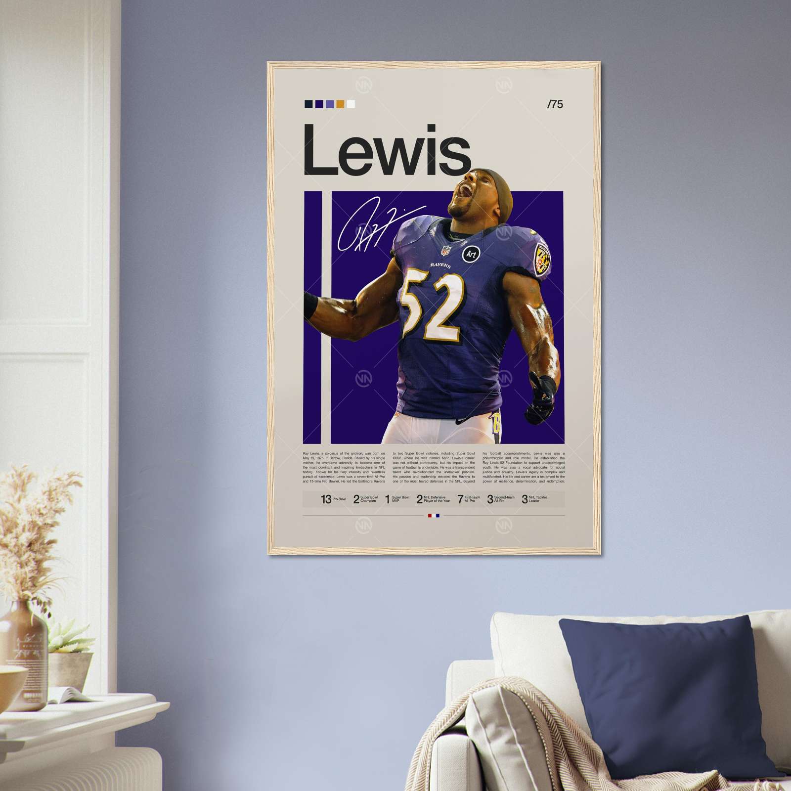 Ray Lewis Poster, Sports Poster, Football Poster, Full-Size Poster ...