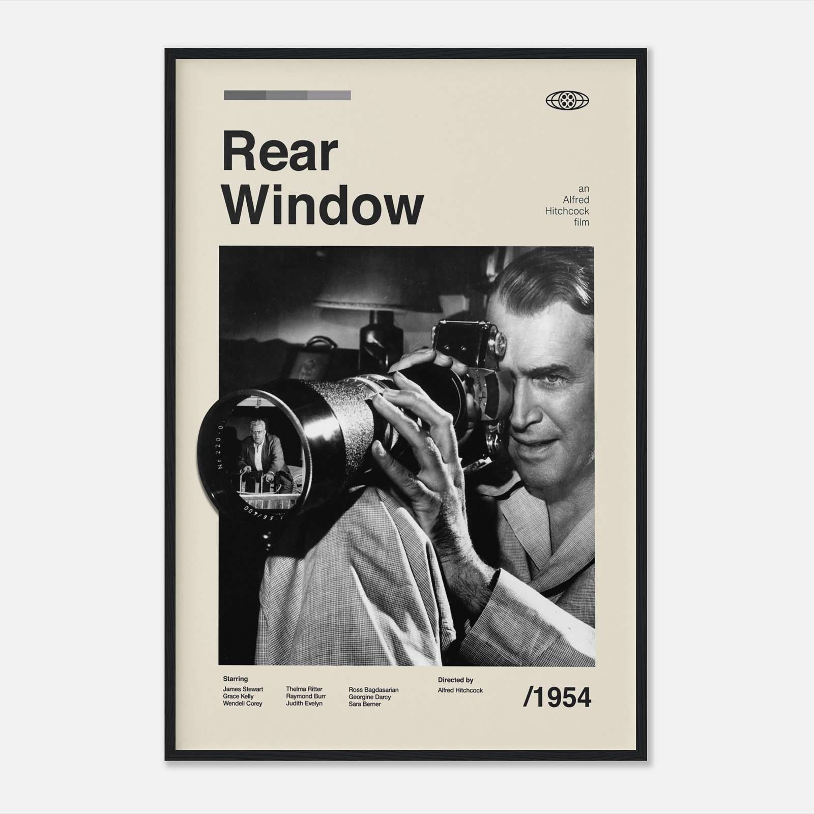 Rear Window Movie Poster, Full-Size Movie Poster, Ready to Hang - Citiesbox