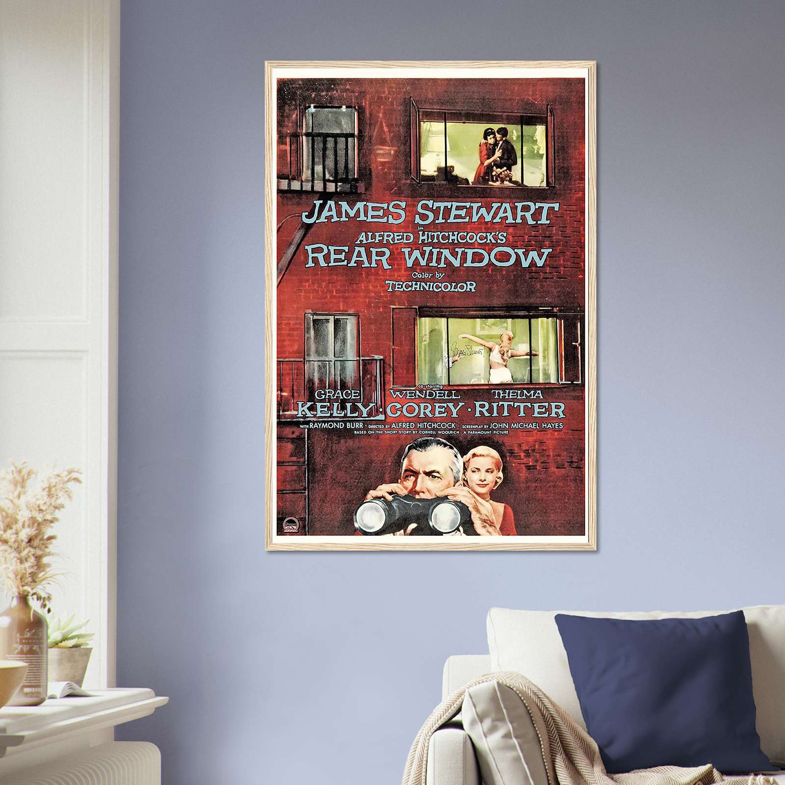 Rear Window Movie Poster, Rear Window Film Poster, Vintage Movie Poster ...
