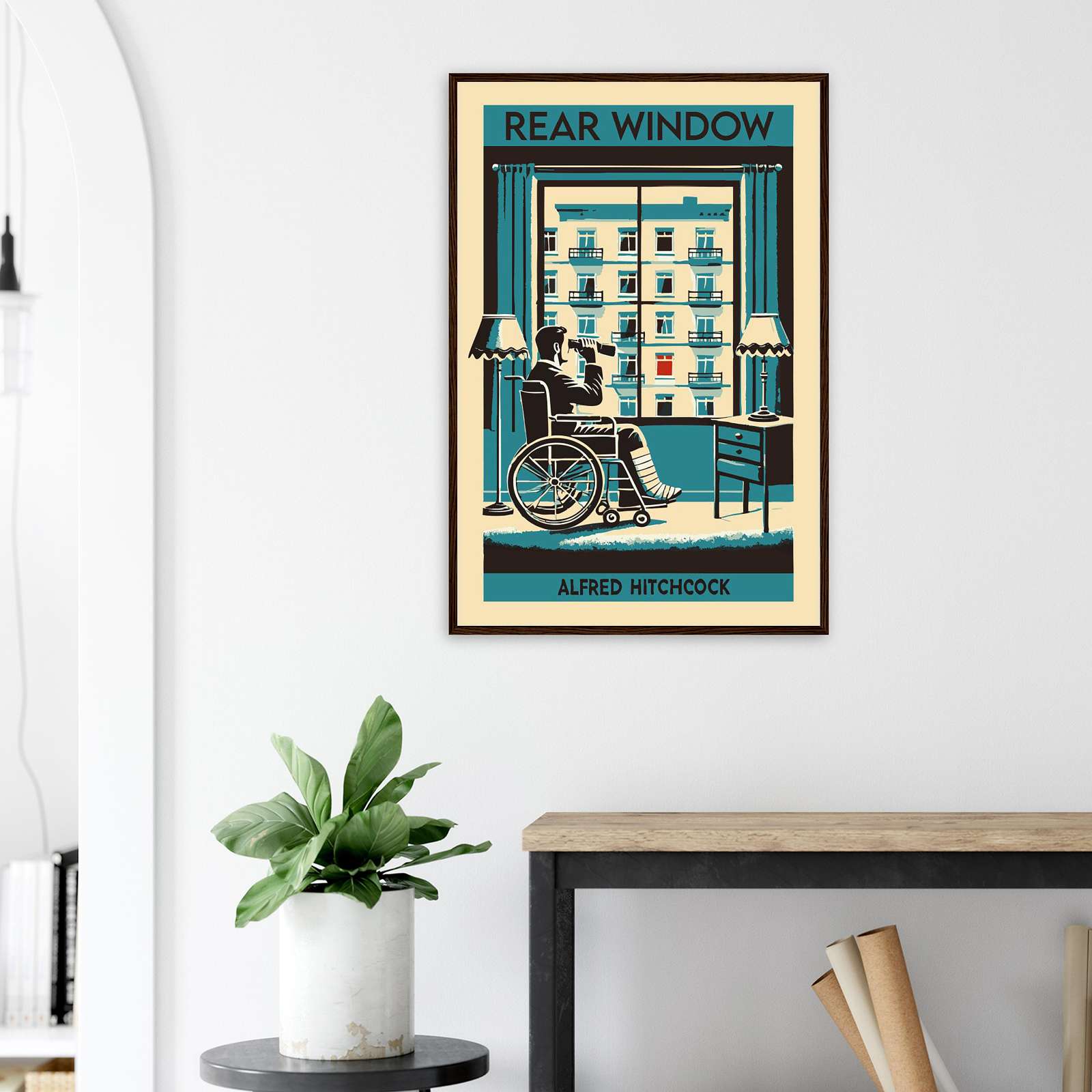 Rear Window Poster, Alfred Hitchcock Wall Art, Vintage Movie Print ...