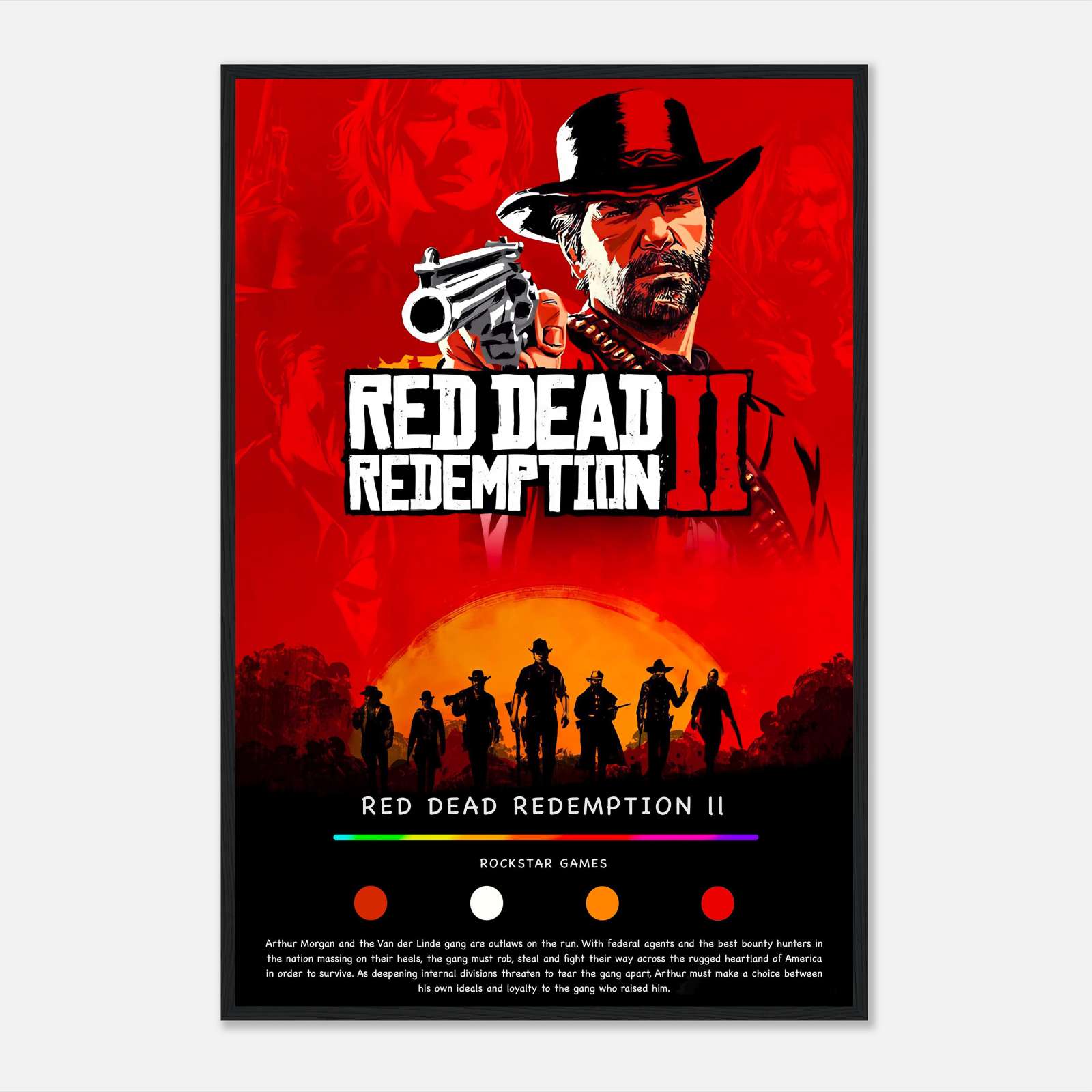 Red Dead Redemption 2 Poster, Game Poster, Video Game Poster, Full-Size ...