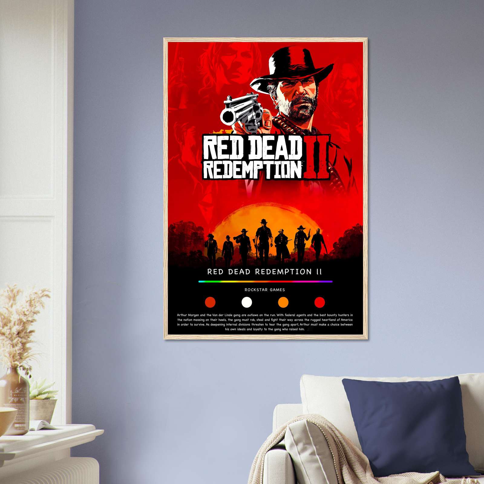 Red Dead Redemption 2 Poster, Game Poster, Video Game Poster, Full-Size ...