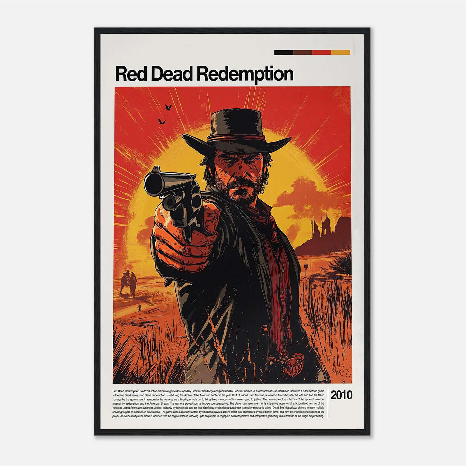 Red Dead Redemption Poster, Gaming Poster, Video Game Poster, Full-Size ...