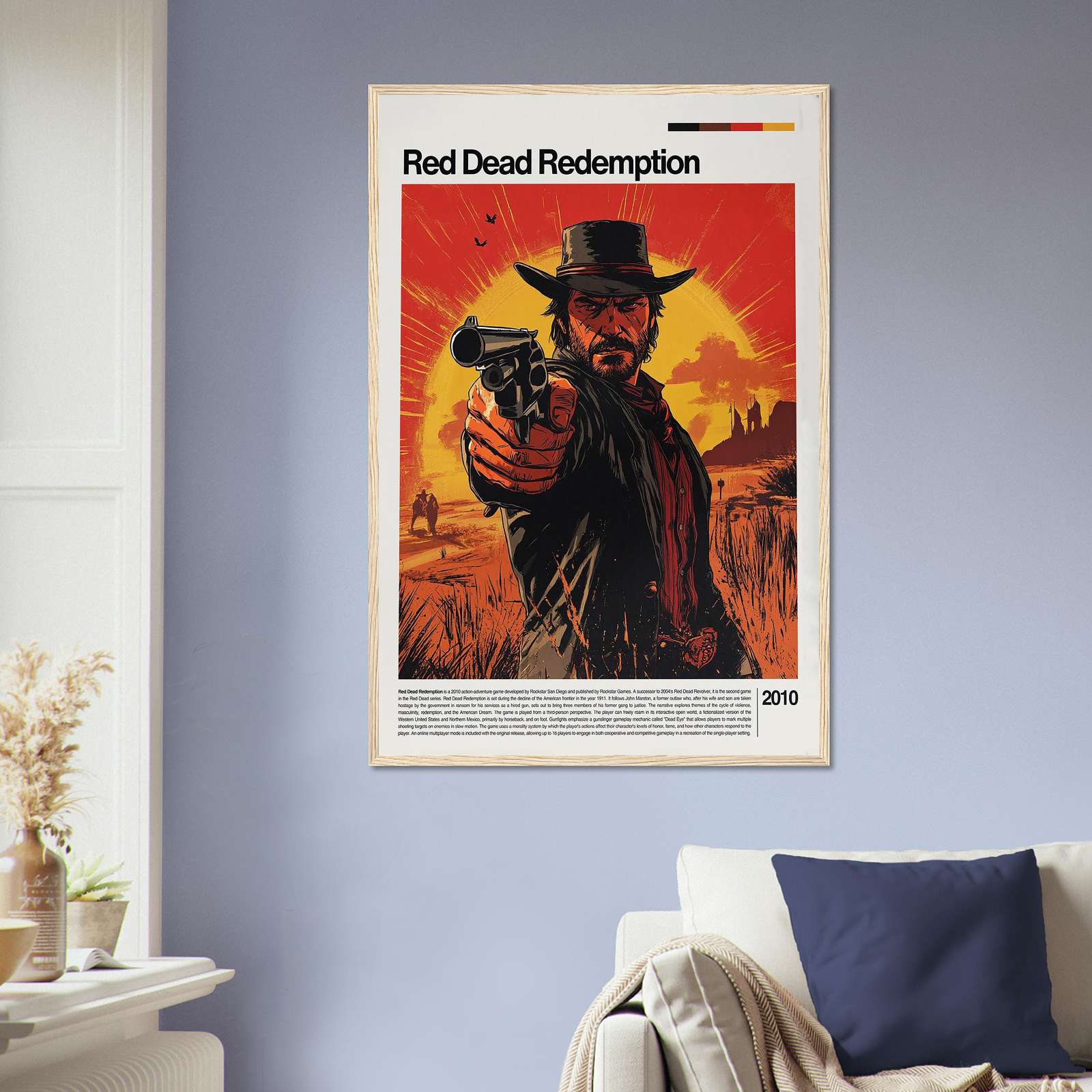 Red Dead Redemption Poster, Gaming Poster, Video Game Poster, Full-Size ...