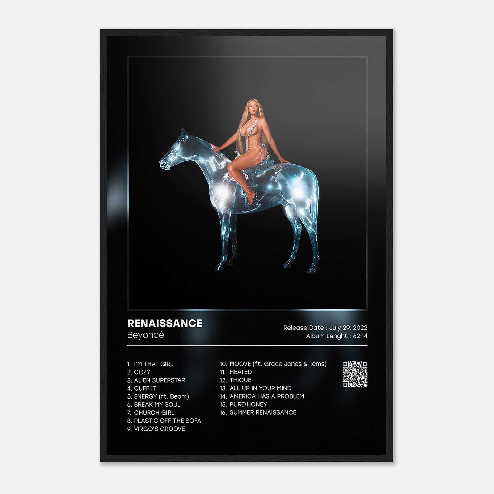 Renaissance Beyonce Poster, Rap Poster, Rap Album Poster, Full-Size ...
