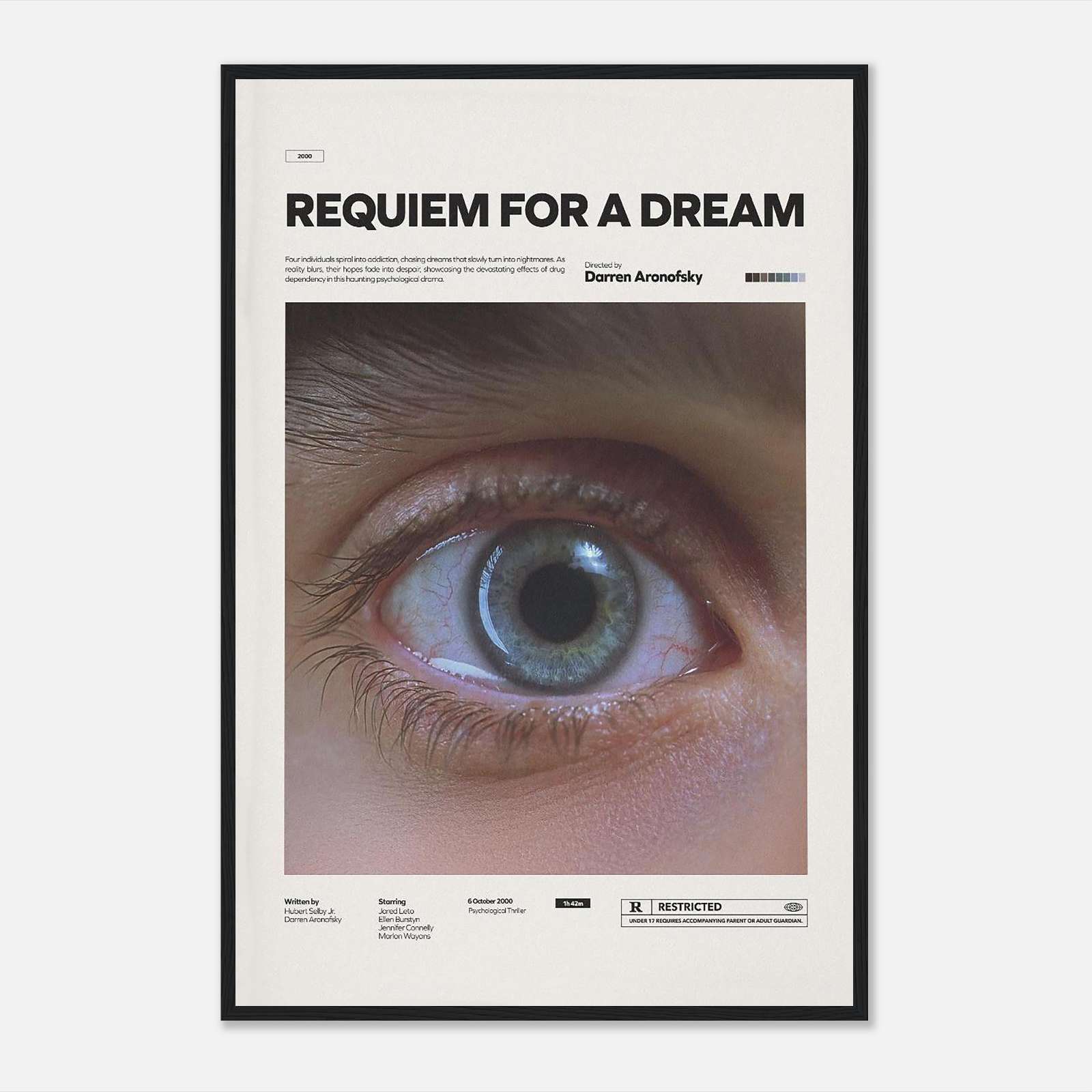 Requiem For A Dream Movie Poster, Horror Movie Poster, Full-Size Poster ...