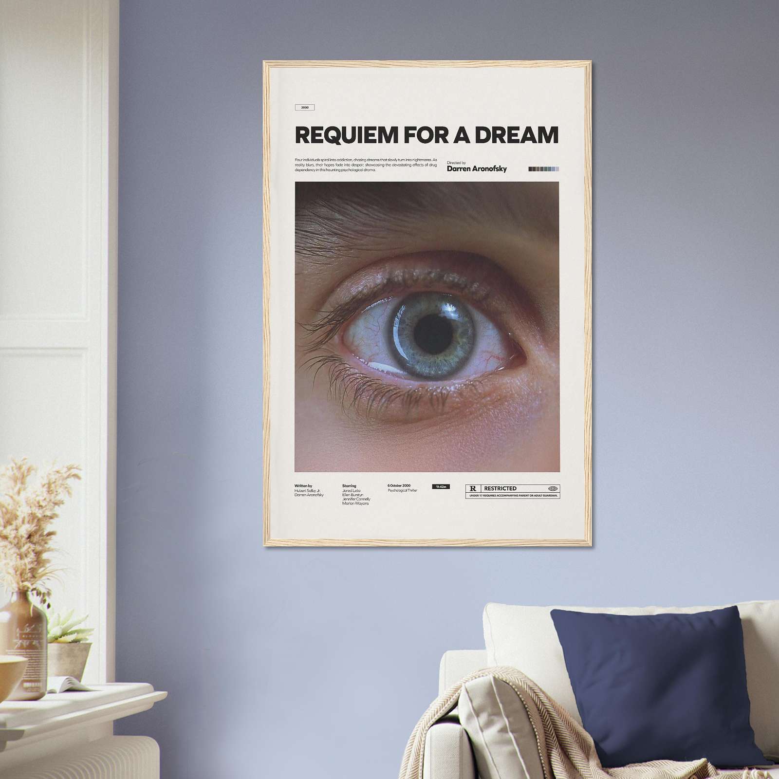 Requiem For A Dream Movie Poster, Horror Movie Poster, Full-Size Poster ...