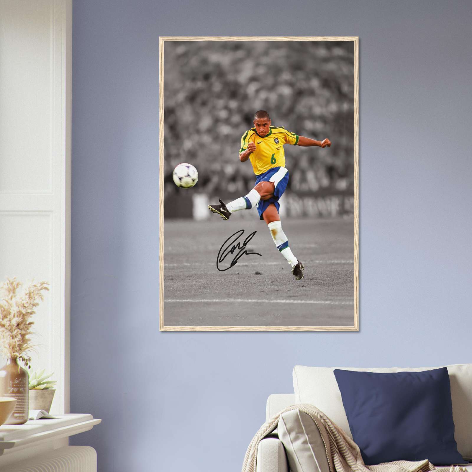 Roberto Carlos Poster, Football Player Poster, Sports Poster, Football ...