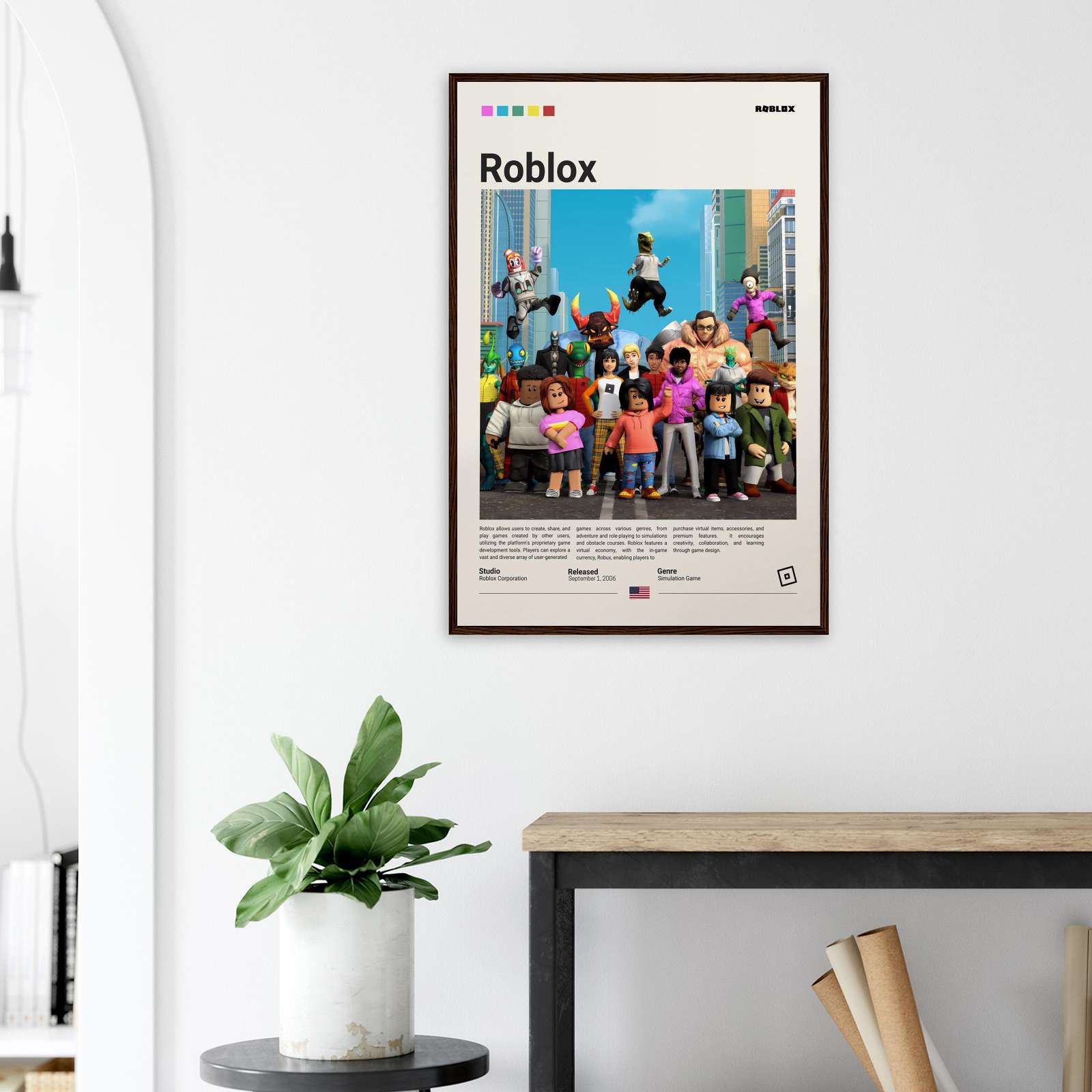 Roblox Poster, Gaming Room Poster, Video Game Poster, Full-Size Poster ...