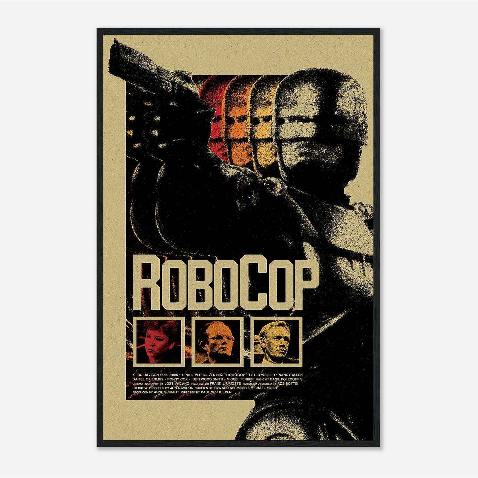Robocop Movie Poster, Vintage Movie Poster, Film Poster, Full-Size ...