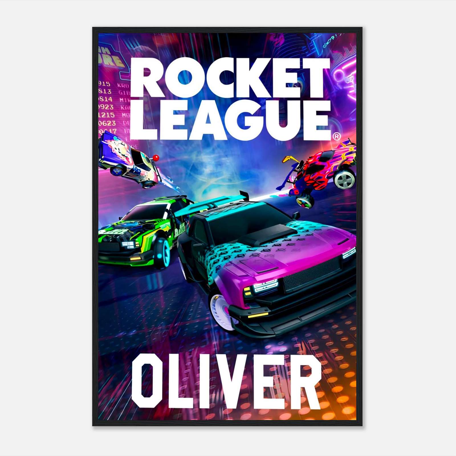 Rocket League Poster, Game Poster, Video Game Poster, Full-Size Poster ...