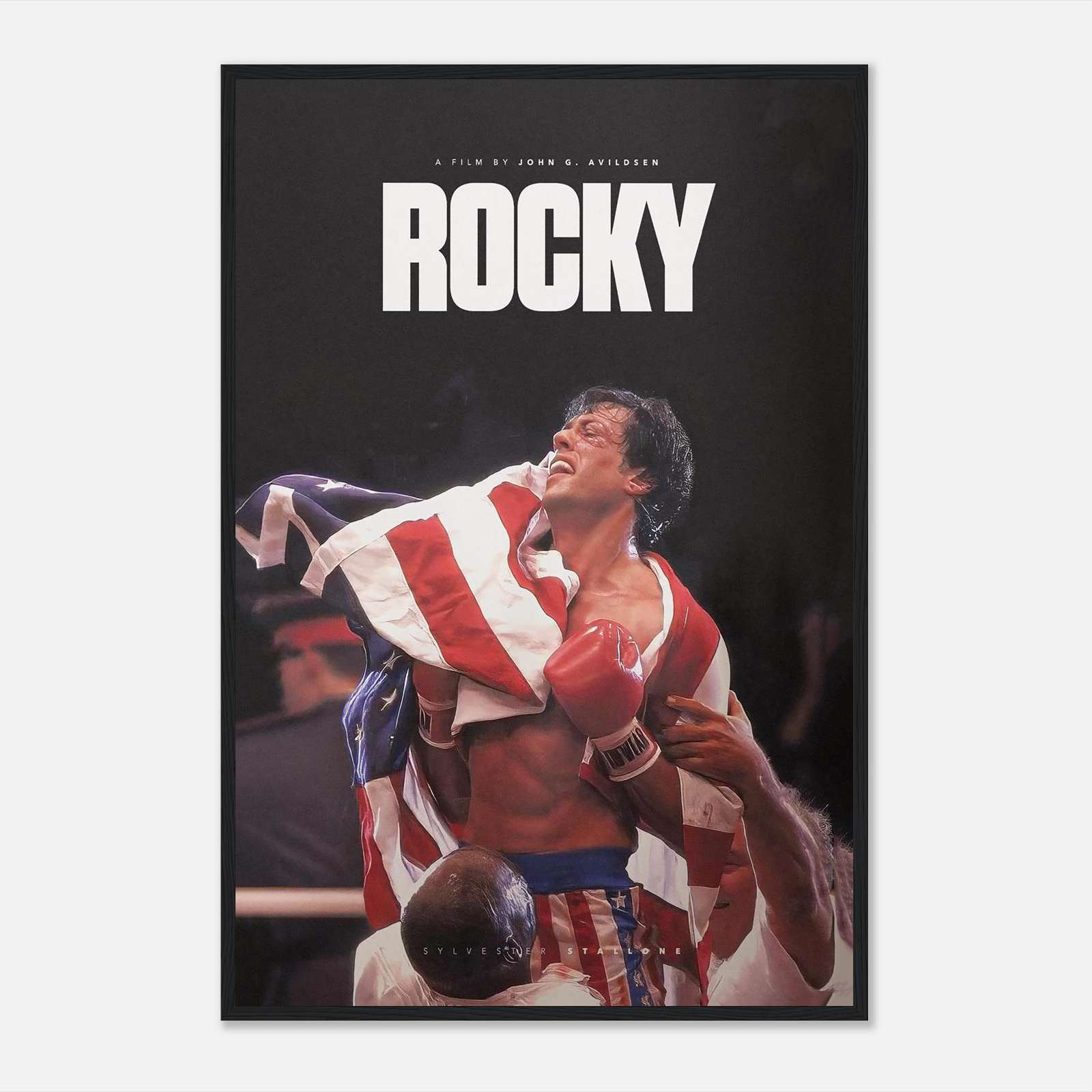 Rocky Poster, Vintage Poster, Retro Movie Poster, Ocky Balboa, Boxing ...