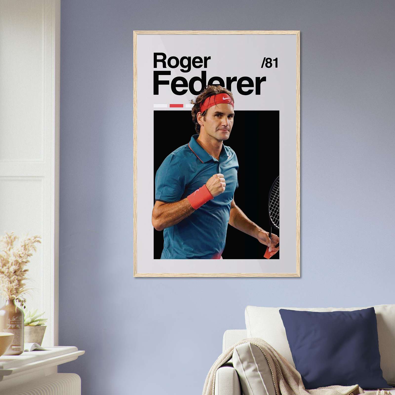 Roger Federer Poster, Tennis Player Poster, Full-Size Poster, Ready to ...