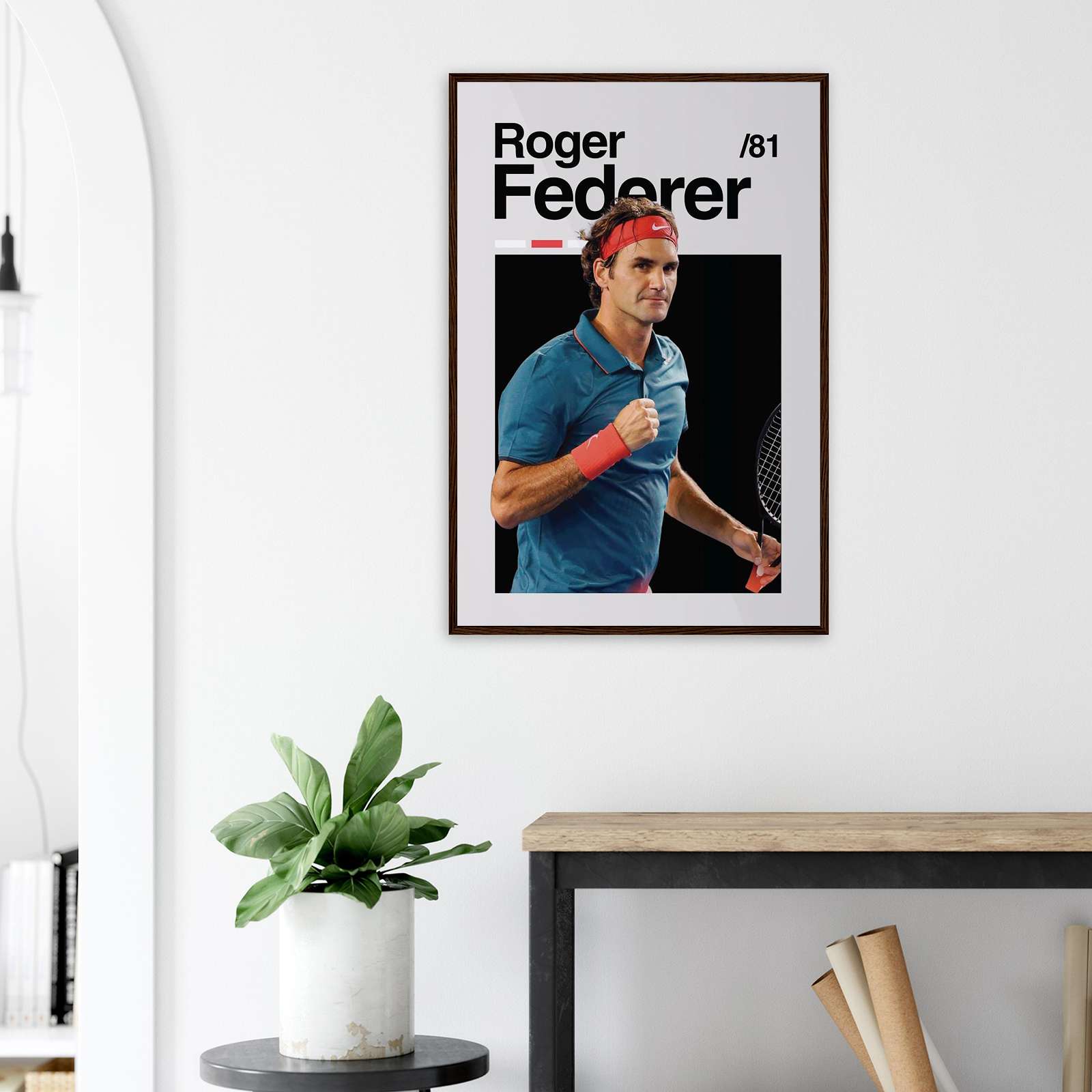 Roger Federer Poster, Tennis Player Poster, Full-Size Poster, Ready to ...