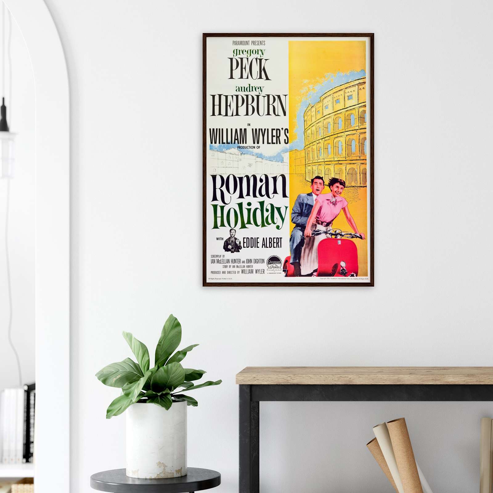 Roman Holiday Movie Poster, Full-Size Movie Poster, Ready to Hang ...