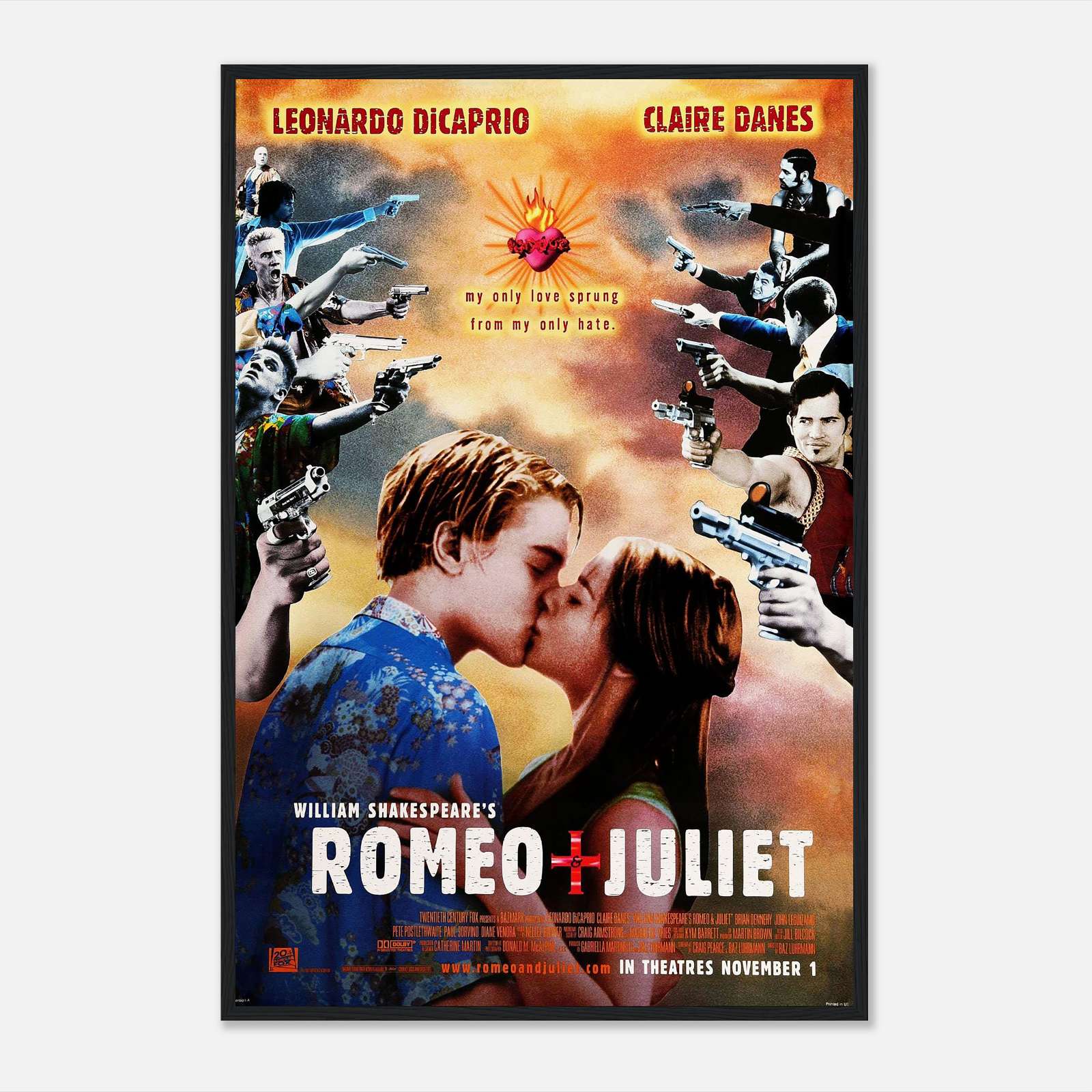 Romeo And Juliet 1996 Movie Poster, Romeo + Juliet Poster, Film Poster ...