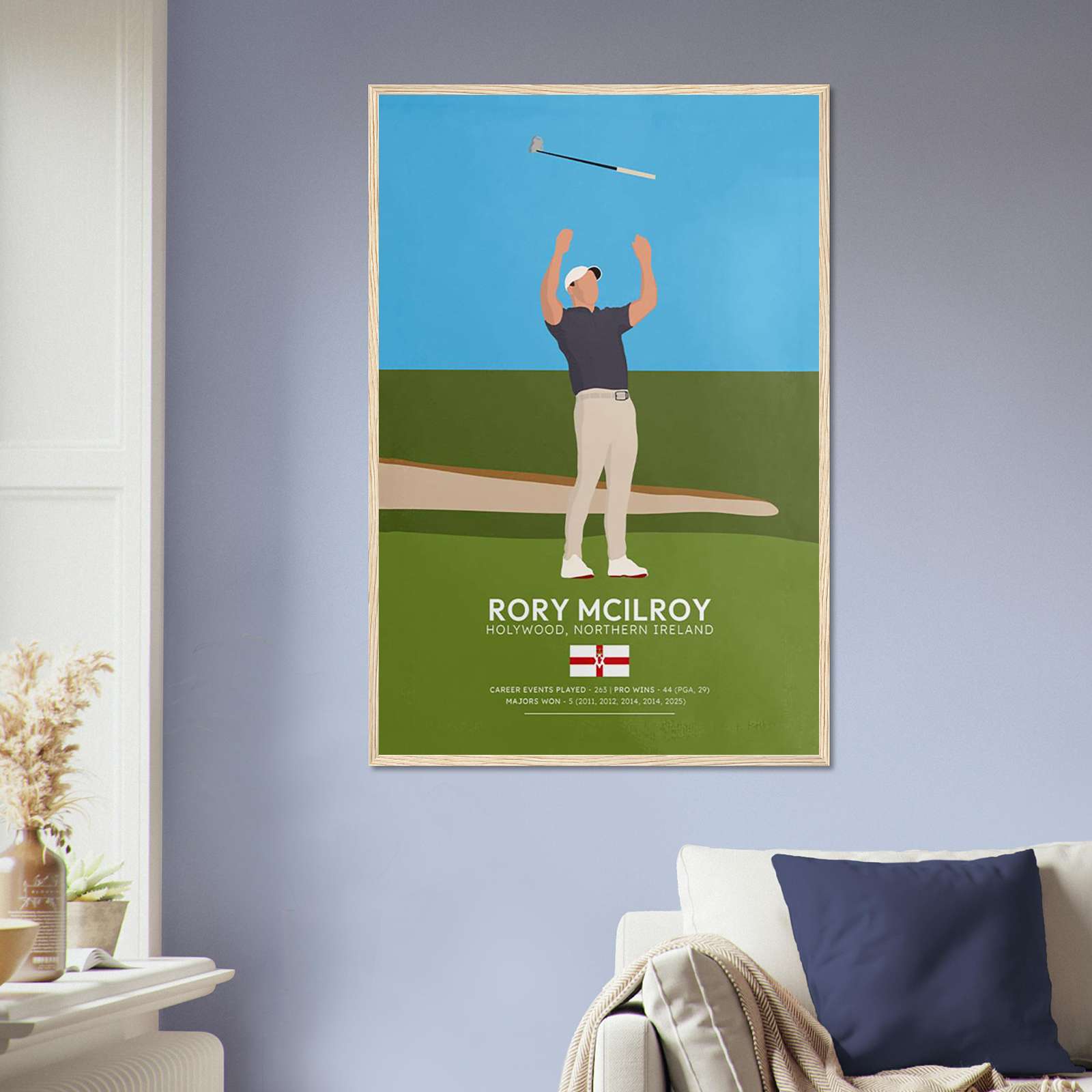 Rory Mcilroy Golf Poster, Sports Poster, Full-Size Poster, Ready to ...