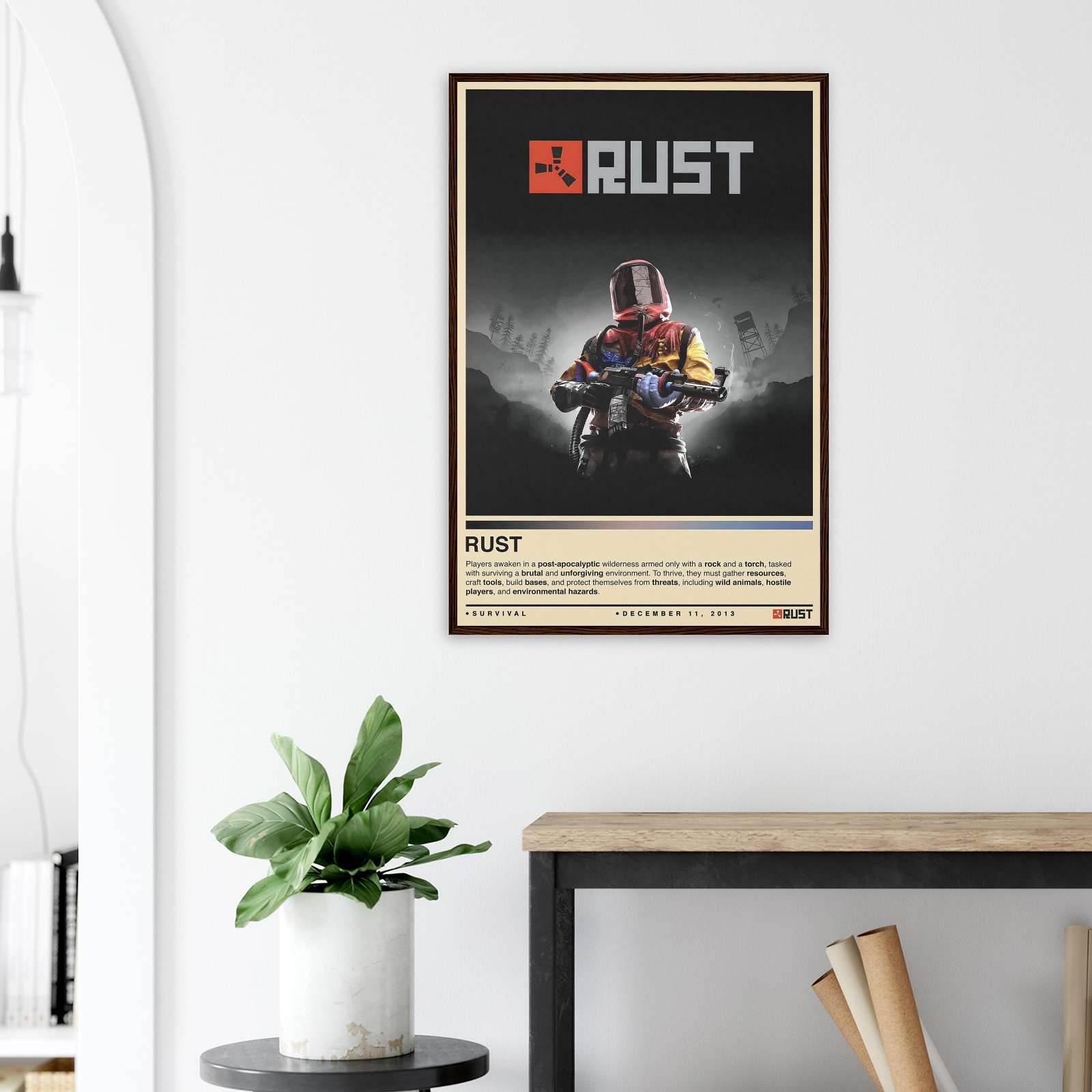 Rust Gaming Poster, Video Game Poster, Full-Size Poster, Ready to Hang ...