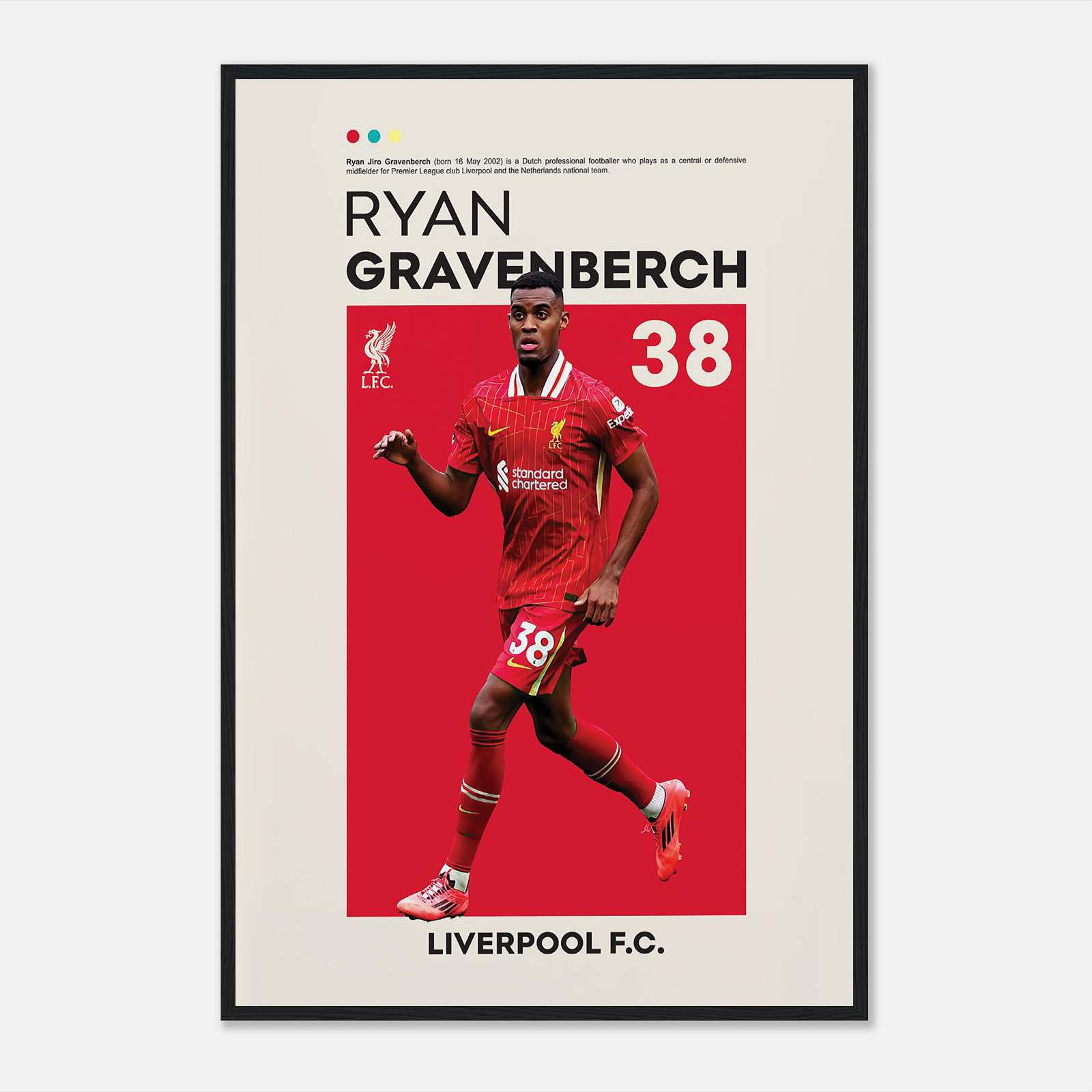 Ryan Gravenberch Poster, Football Player Poster, Football Poster, Full ...