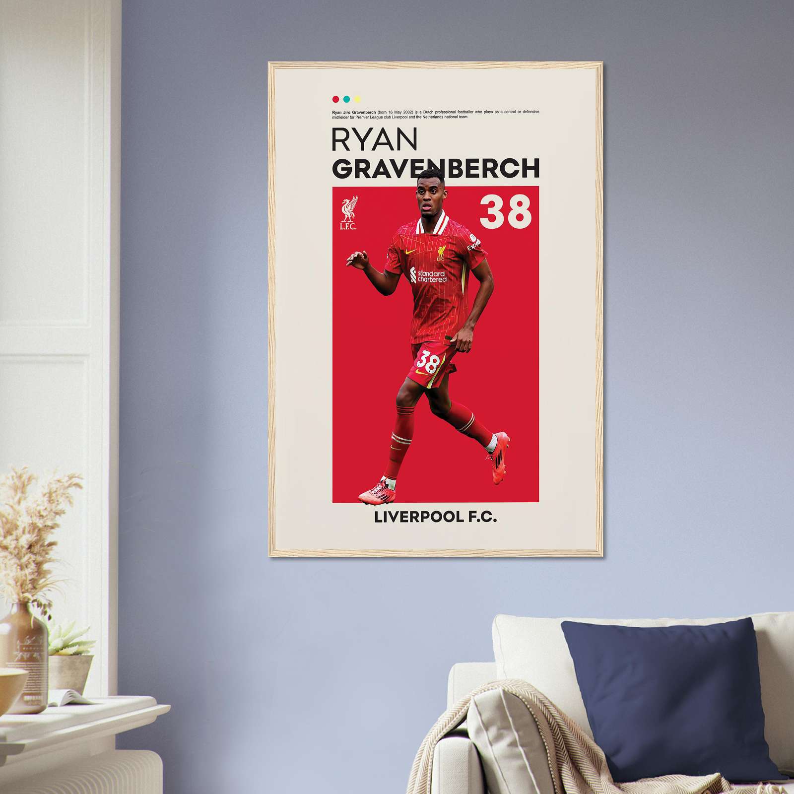 Ryan Gravenberch Poster, Football Player Poster, Football Poster, Full ...