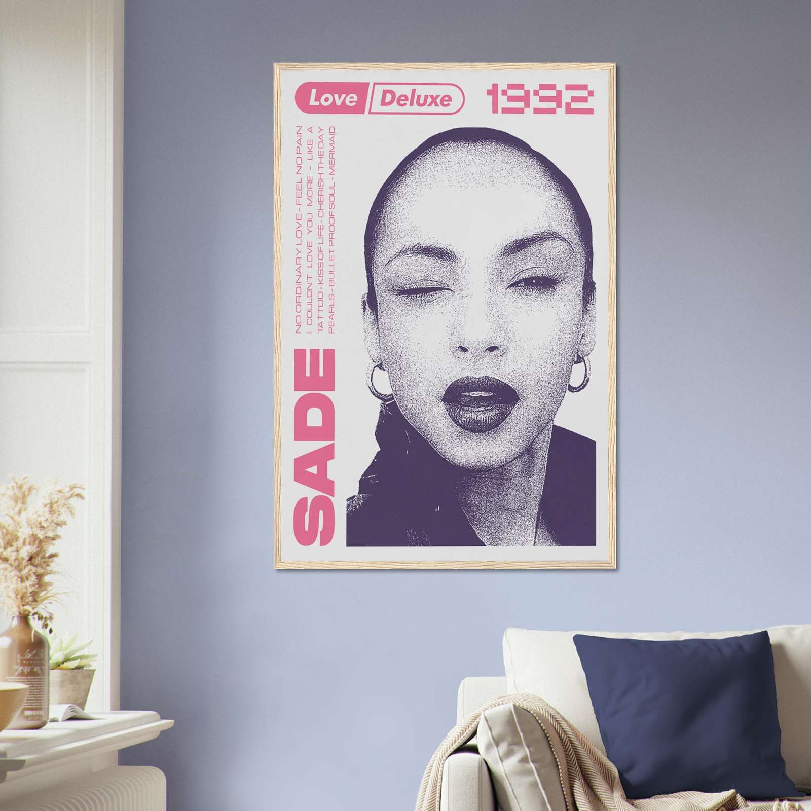 Sade Adu Poster, Music Wall Art, Band Cover Graphic, Full-Size Poster ...