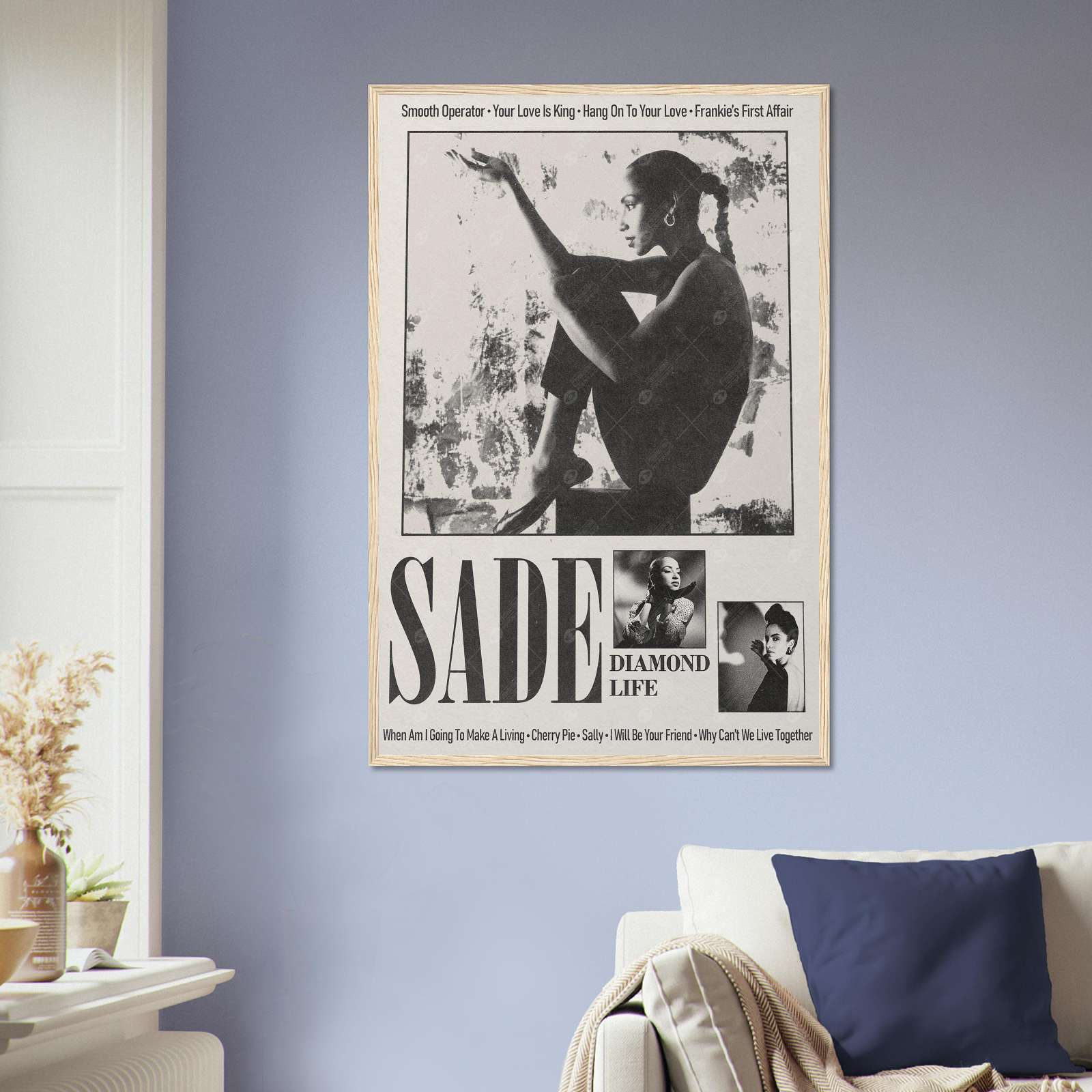 Sade Poster, Diamond Life Album Poster, Full-Size Poster, Ready to Hang ...