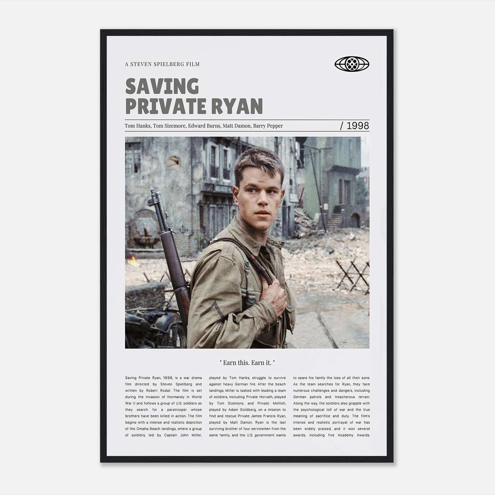 Saving Private Ryan Movie Poster, Saving Private Ryan Film Poster, Full ...