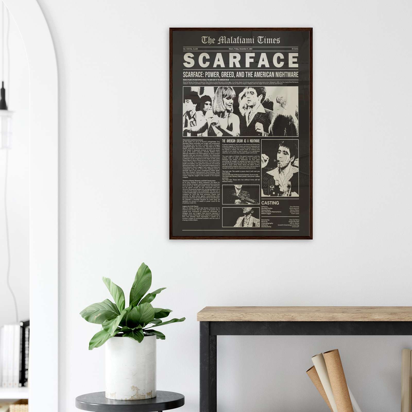 Scarface Movie Poster, Scarface Film Poster, Vintage Movie Poster 3 ...