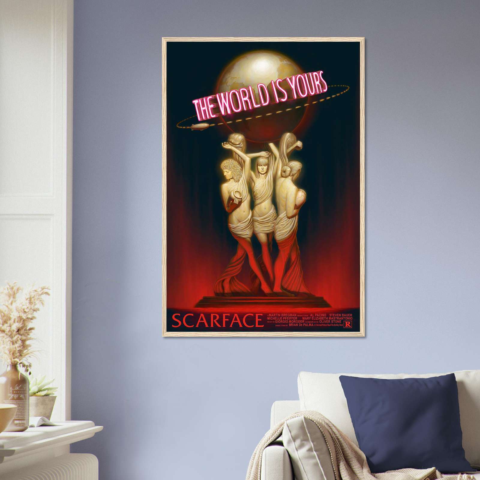 Scarface Movie Poster, Scarface The World Is Yours Movie Poster, Full ...