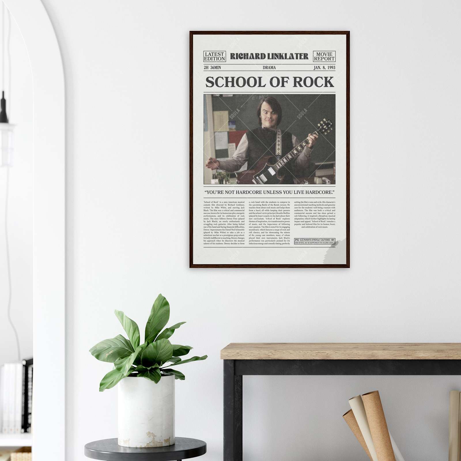 School Of Rock Movie Poster, Vintage Movie Poster, Tv Series Poster ...