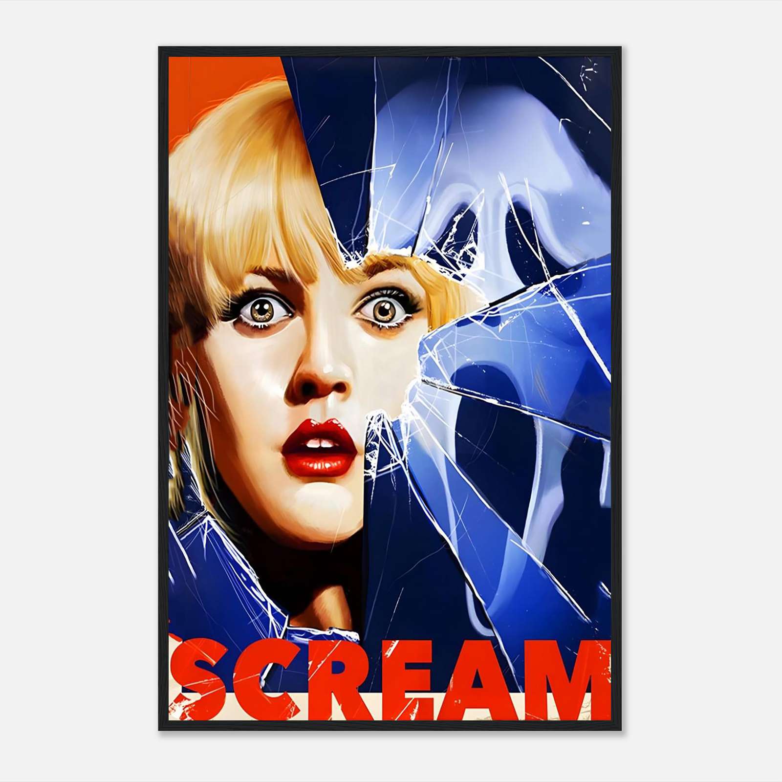 Scream Movie Poster, Classic Movie Horror Poster, Film Horror Poster ...