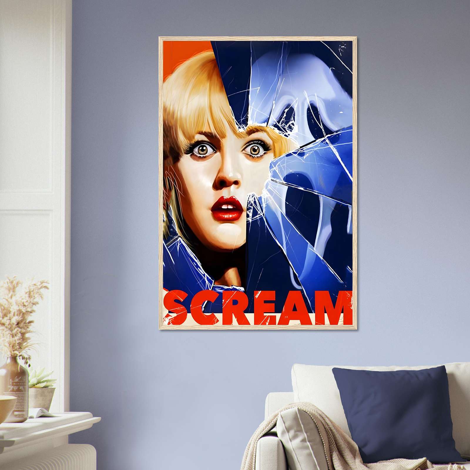 Scream Movie Poster, Classic Movie Horror Poster, Film Horror Poster, Full-Size Poster, Ready to ...
