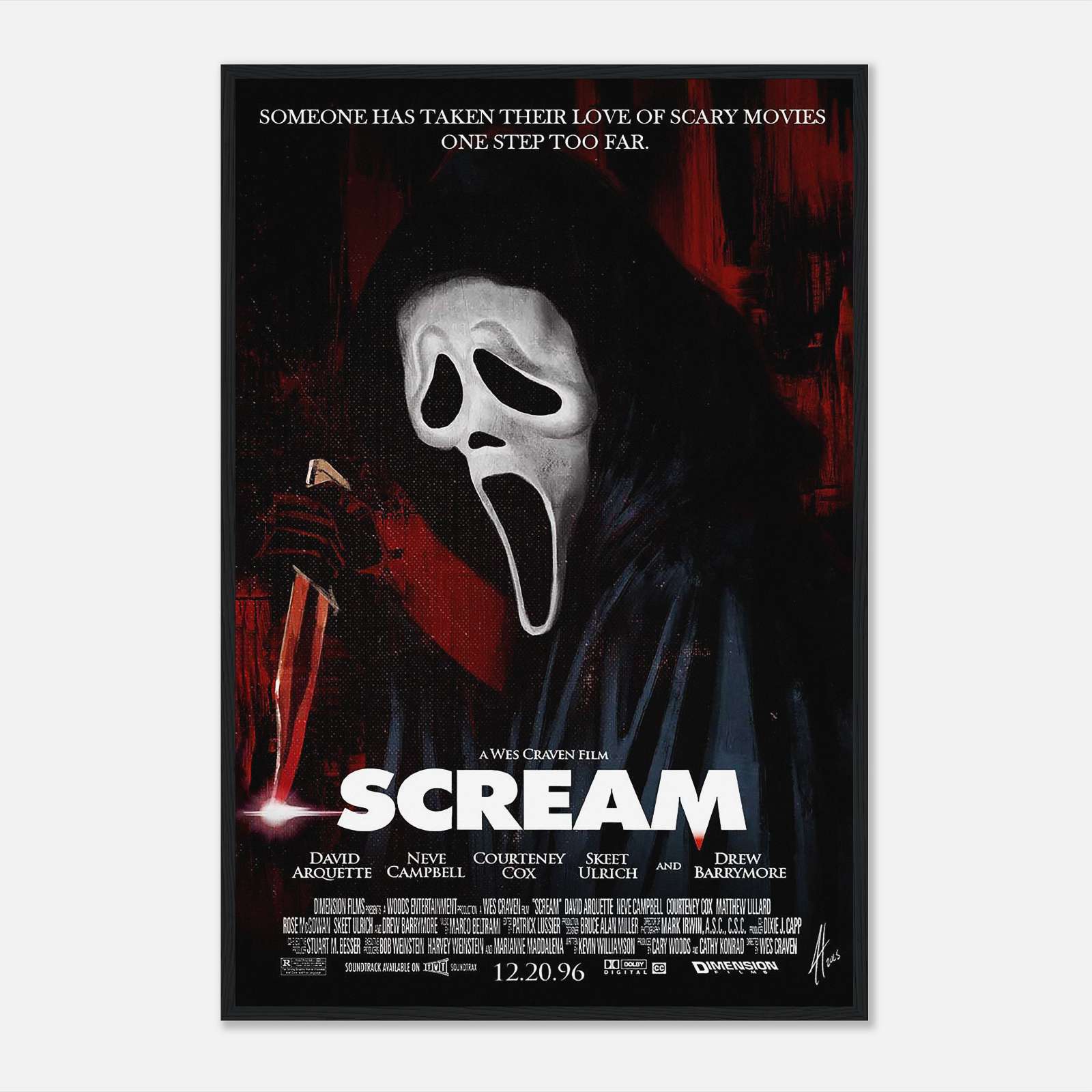 Scream Movie Poster, Horror Movie Poster, Film Poster, Full-Size Poster ...
