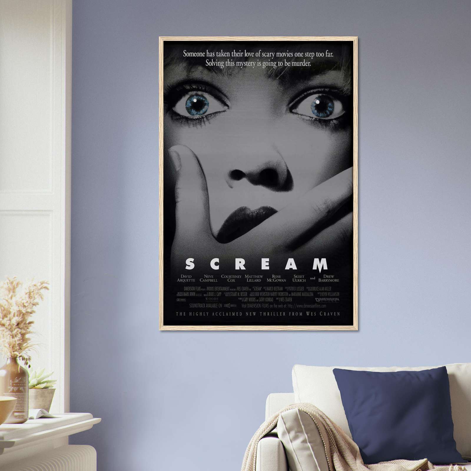 Scream Movie Poster, Scream 1996 Movie Poster, Horror Movie Poster ...