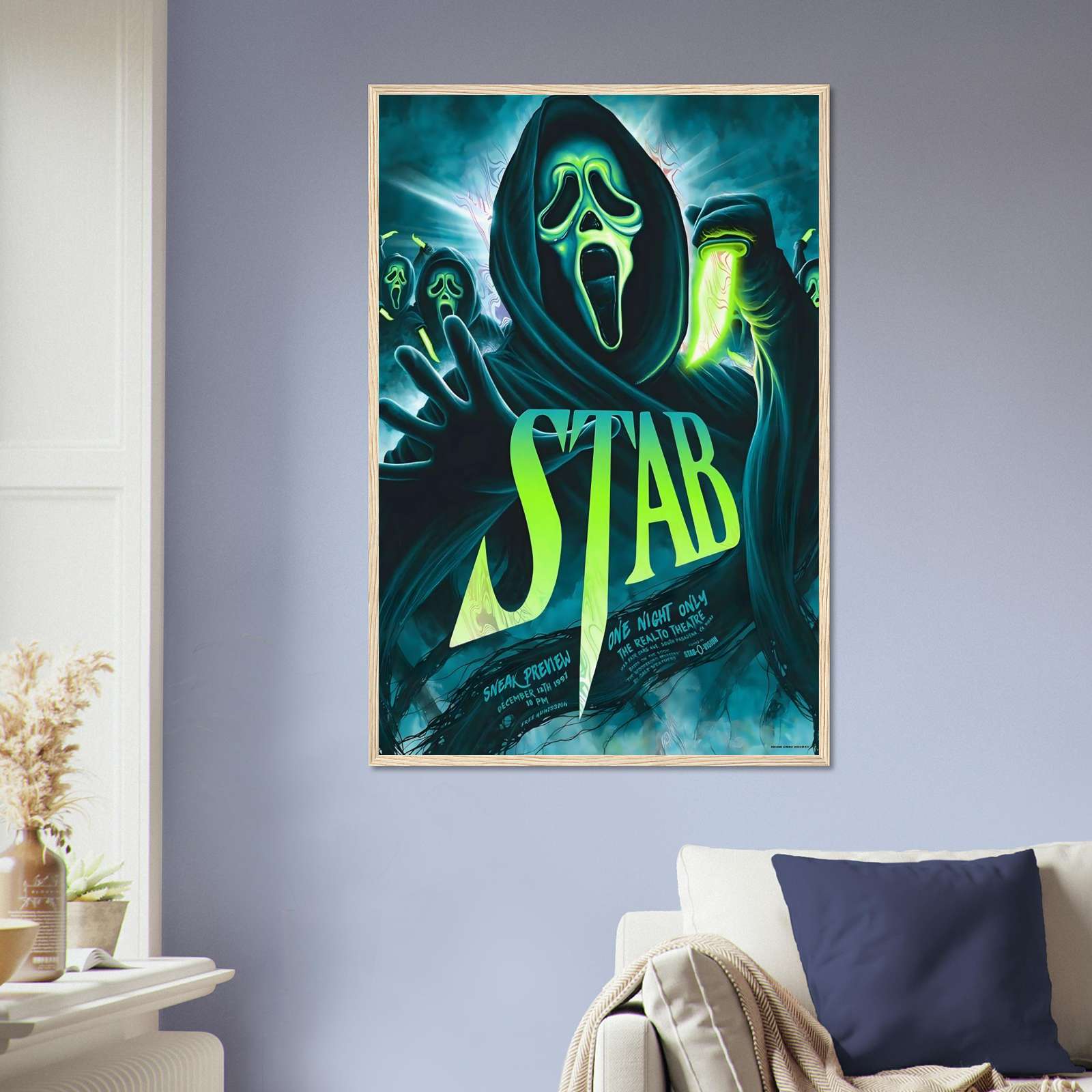 Scream Movie Poster, Stab Fictional Movie Poster, Horror Movie Poster ...
