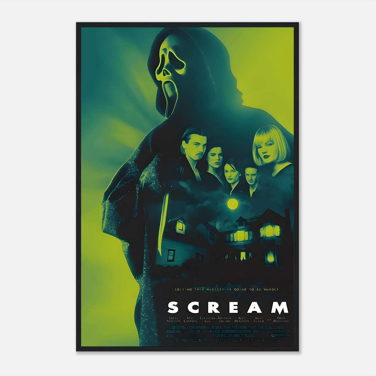 Scream Vintage Movie Poster, Cult Classic Movie Poster Ghostface Print Horror Movie, Full-Size ...