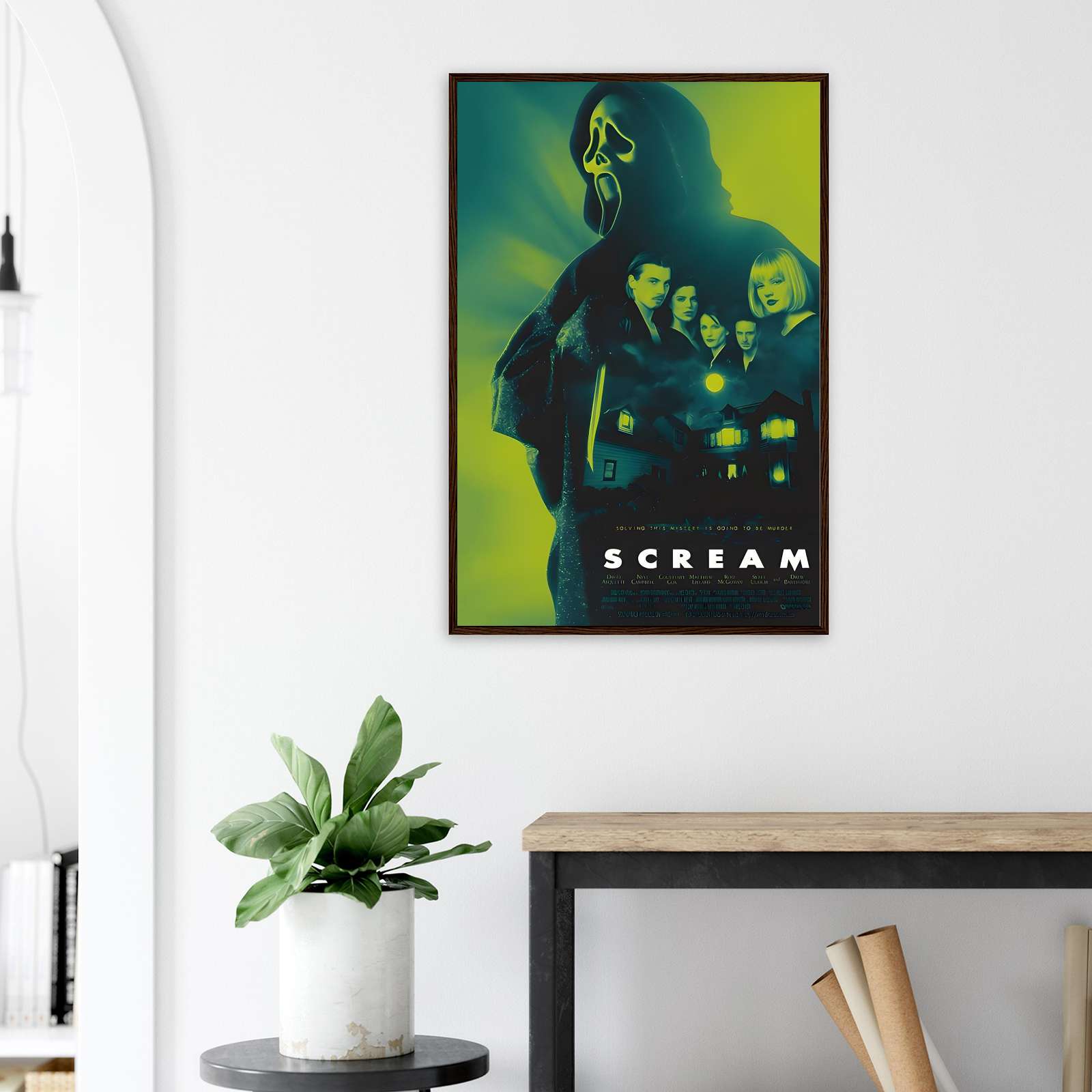 Scream Vintage Movie Poster, Cult Classic Movie Poster Ghostface Print Horror Movie, Full-Size ...