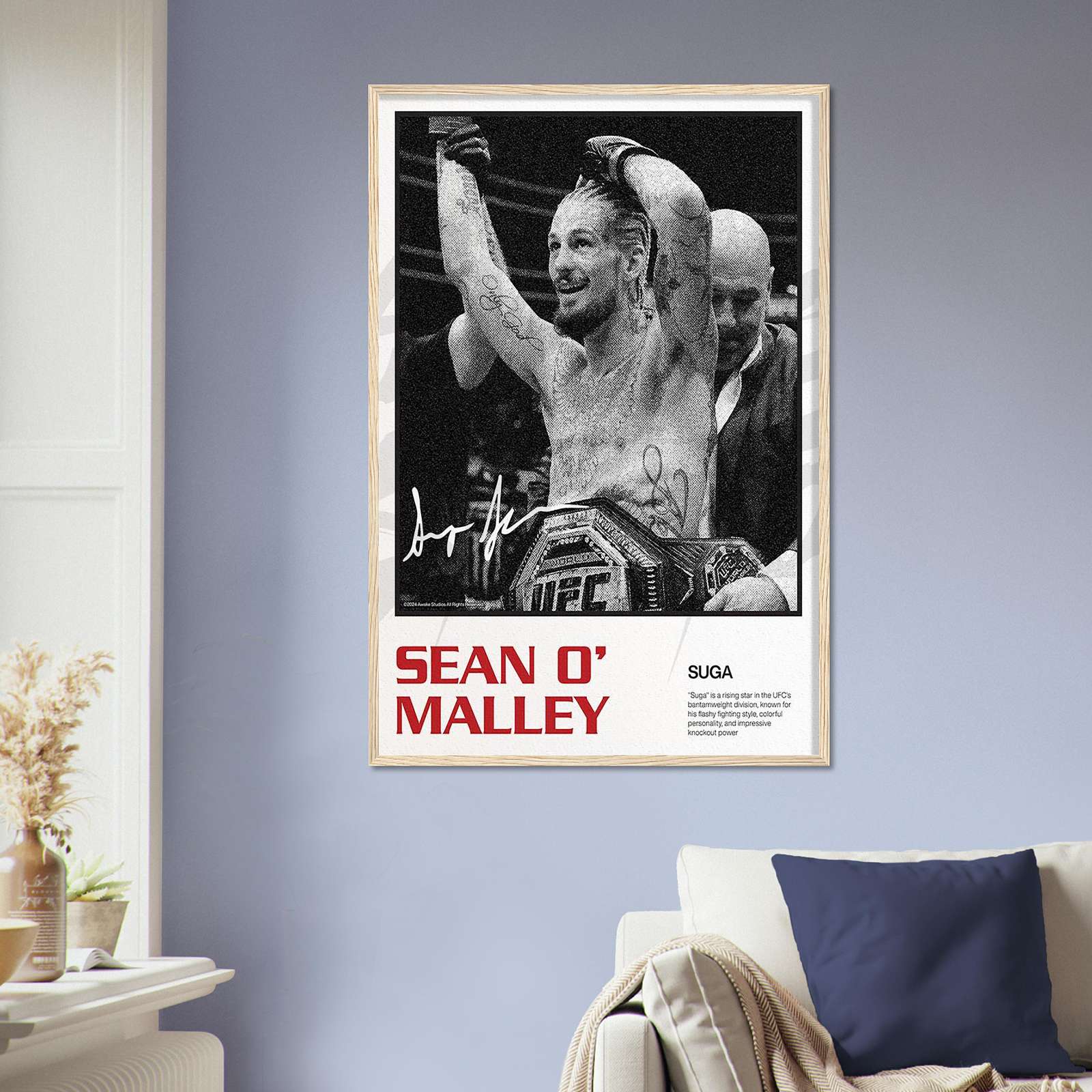 Sean O'Malley Poster, Mma Poster, Sports Poster, Home Gym Decoration ...
