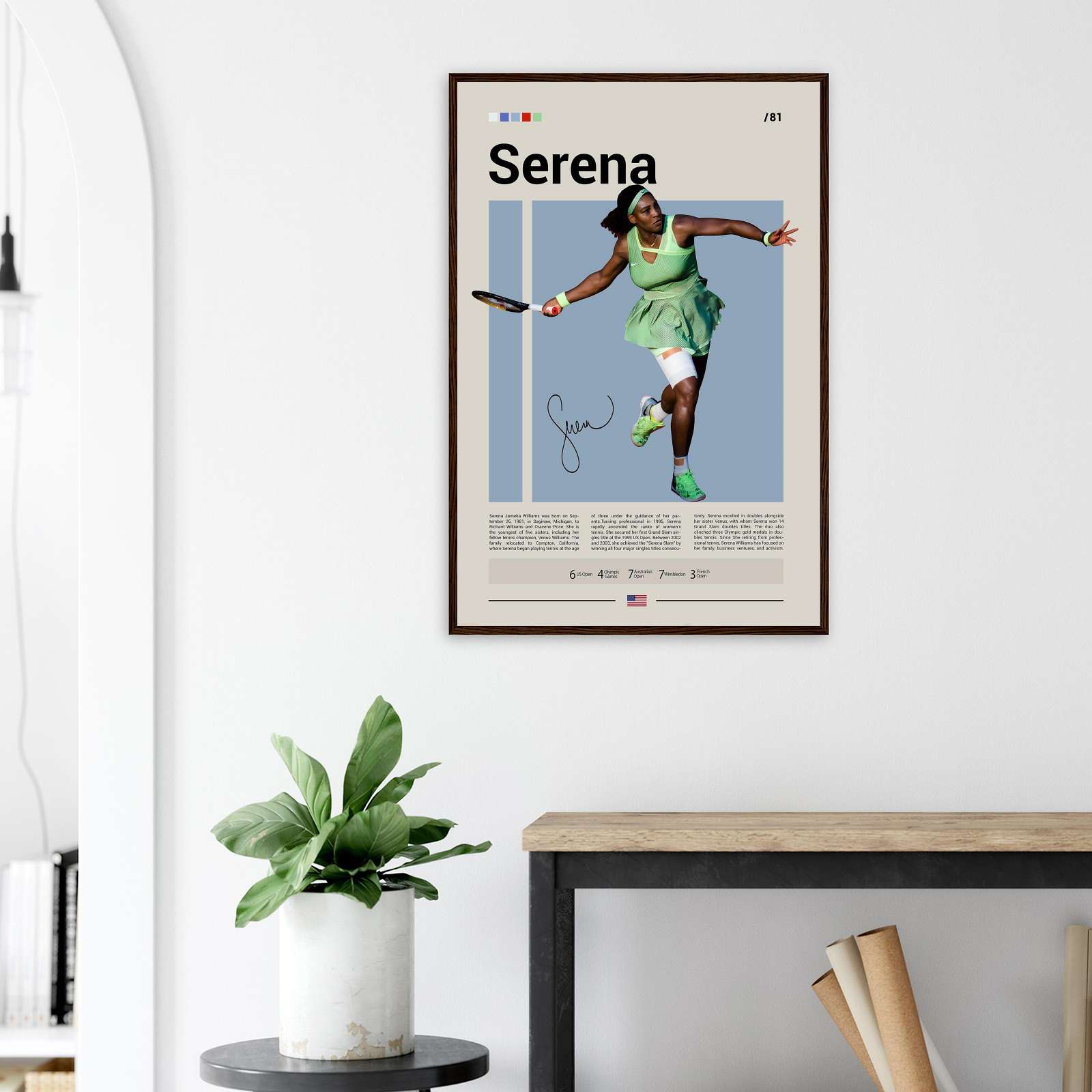 Serena Williams Poster, Tennis Poster, Sports Poster, Full-Size Poster ...