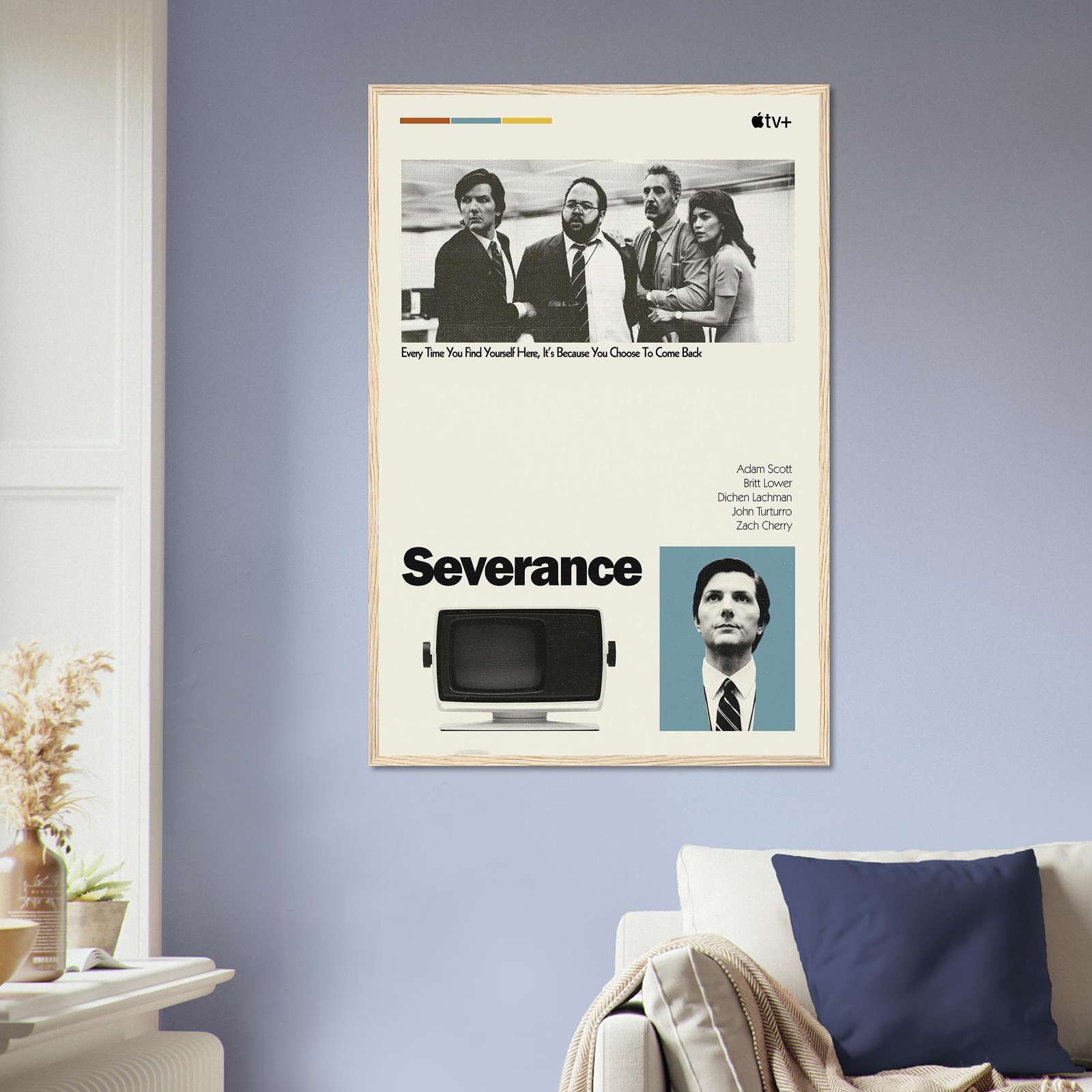 Severance Mid Century Movie Poster, Full-Size Movie Poster, Ready to ...
