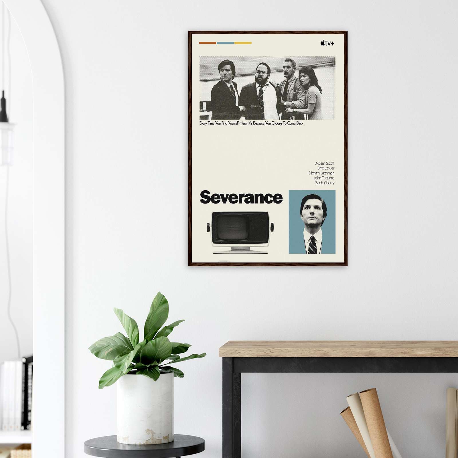 Severance Mid Century Movie Poster, Full-Size Movie Poster, Ready to ...