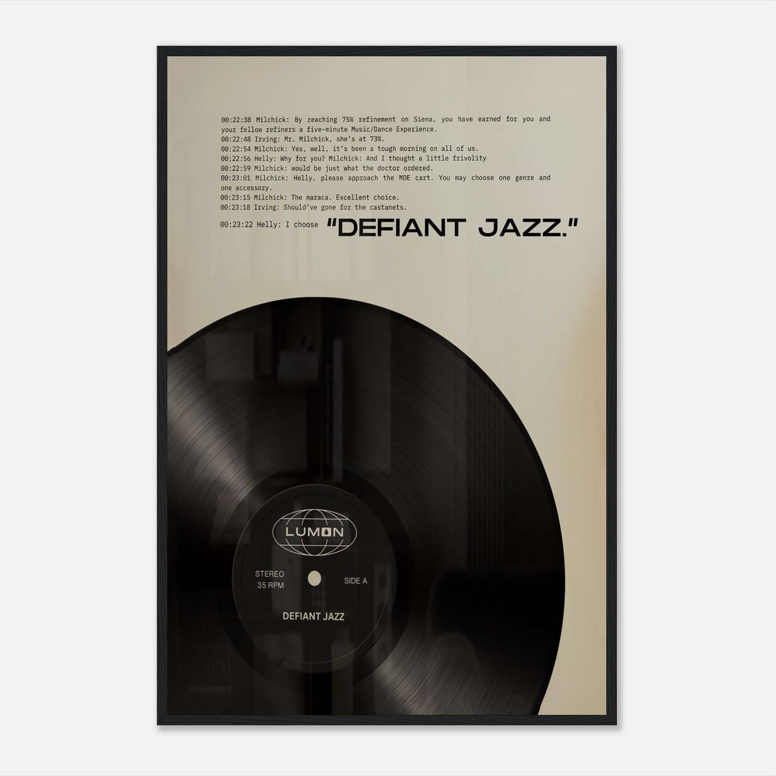 Severance Tv Show Poster Minimalist Mid Century Art, Defiant Jazz Print ...