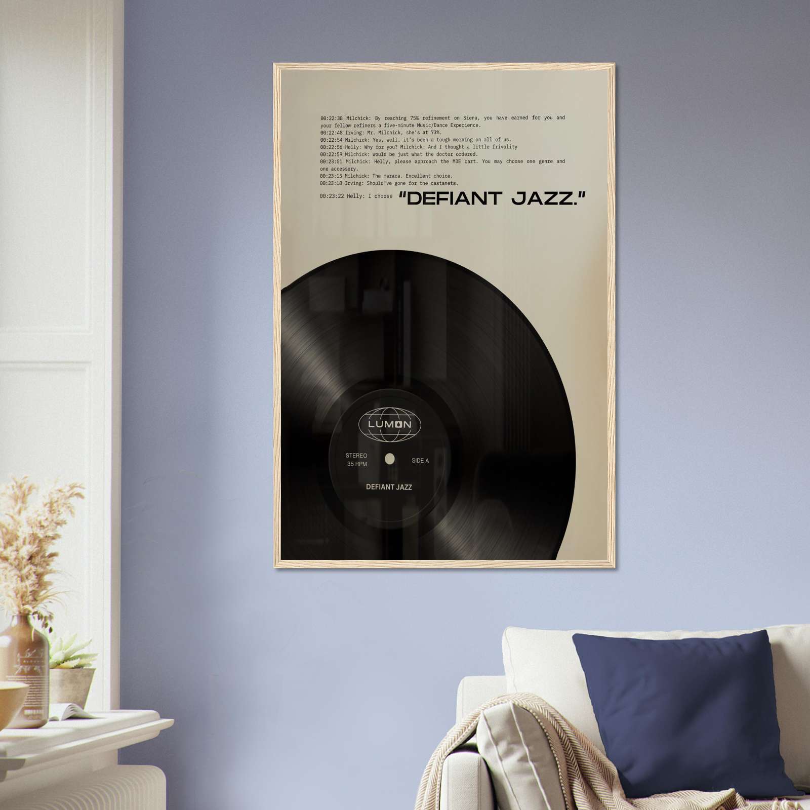 Severance Tv Show Poster Minimalist Mid Century Art, Defiant Jazz Print ...