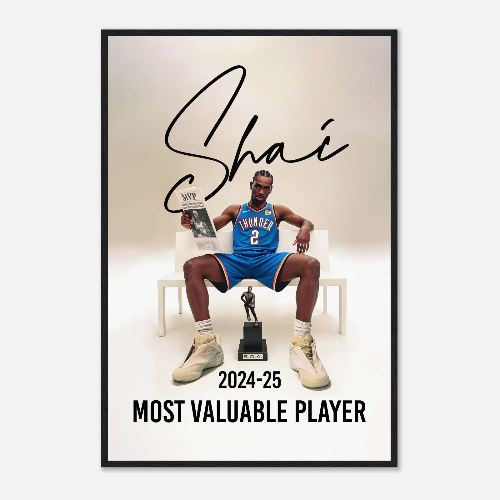Shai Gilgeous Alexander Poster, Shai Gilgeous Alexander Mvp Poster ...