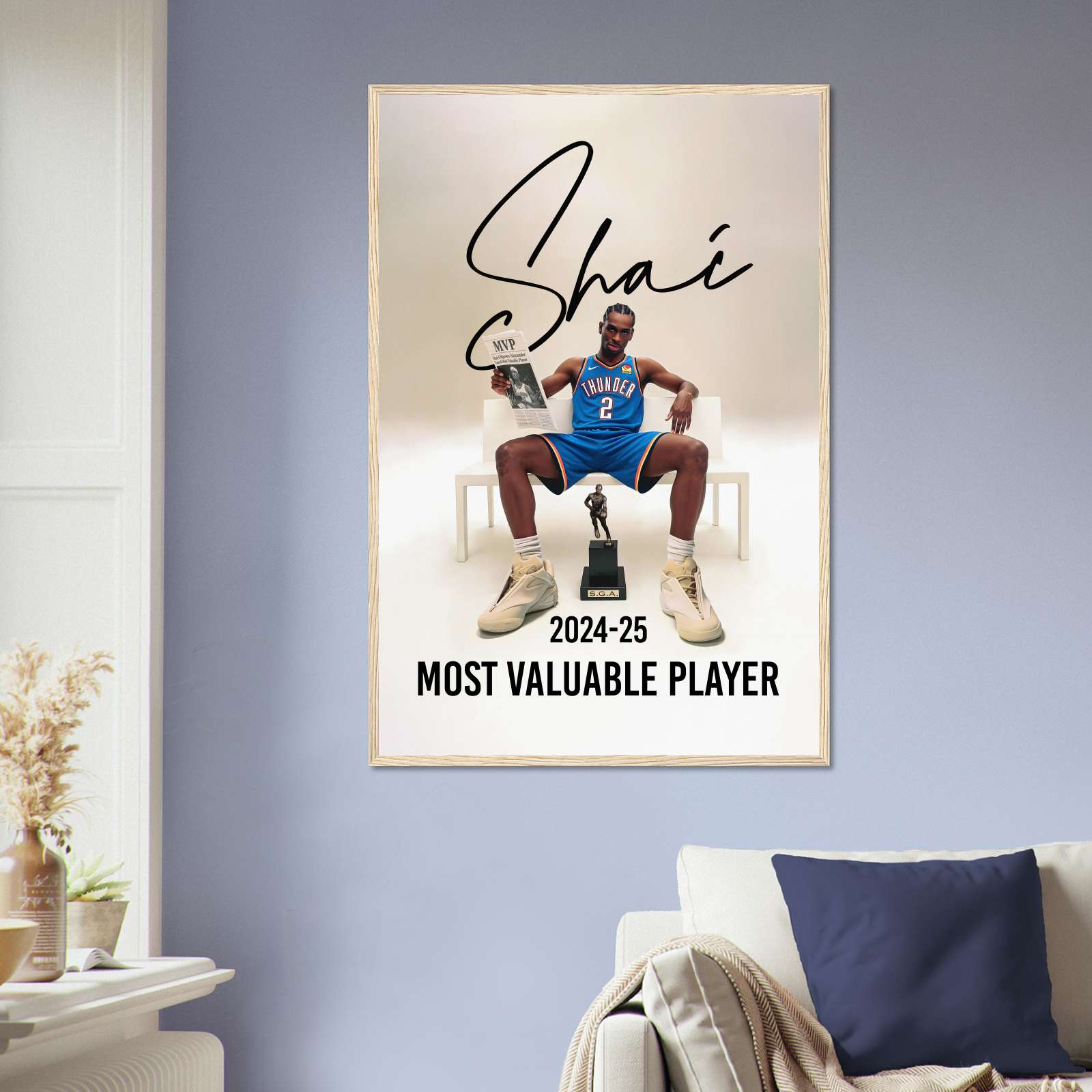 Shai Gilgeous Alexander Poster, Shai Gilgeous Alexander Mvp Poster ...