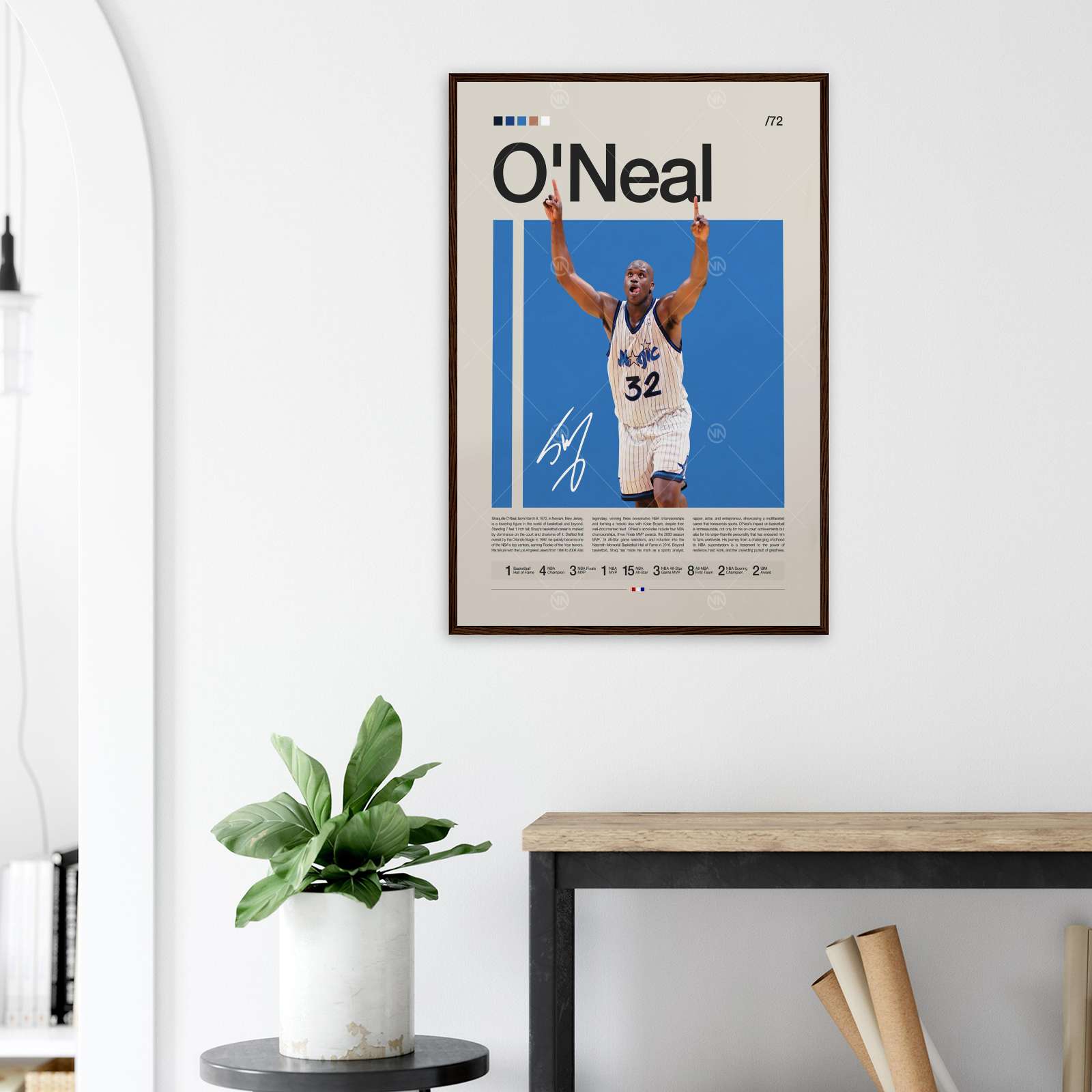 Shaquille O'Neal Poster, Sports Poster, Full-Size Poster, Ready to Hang ...