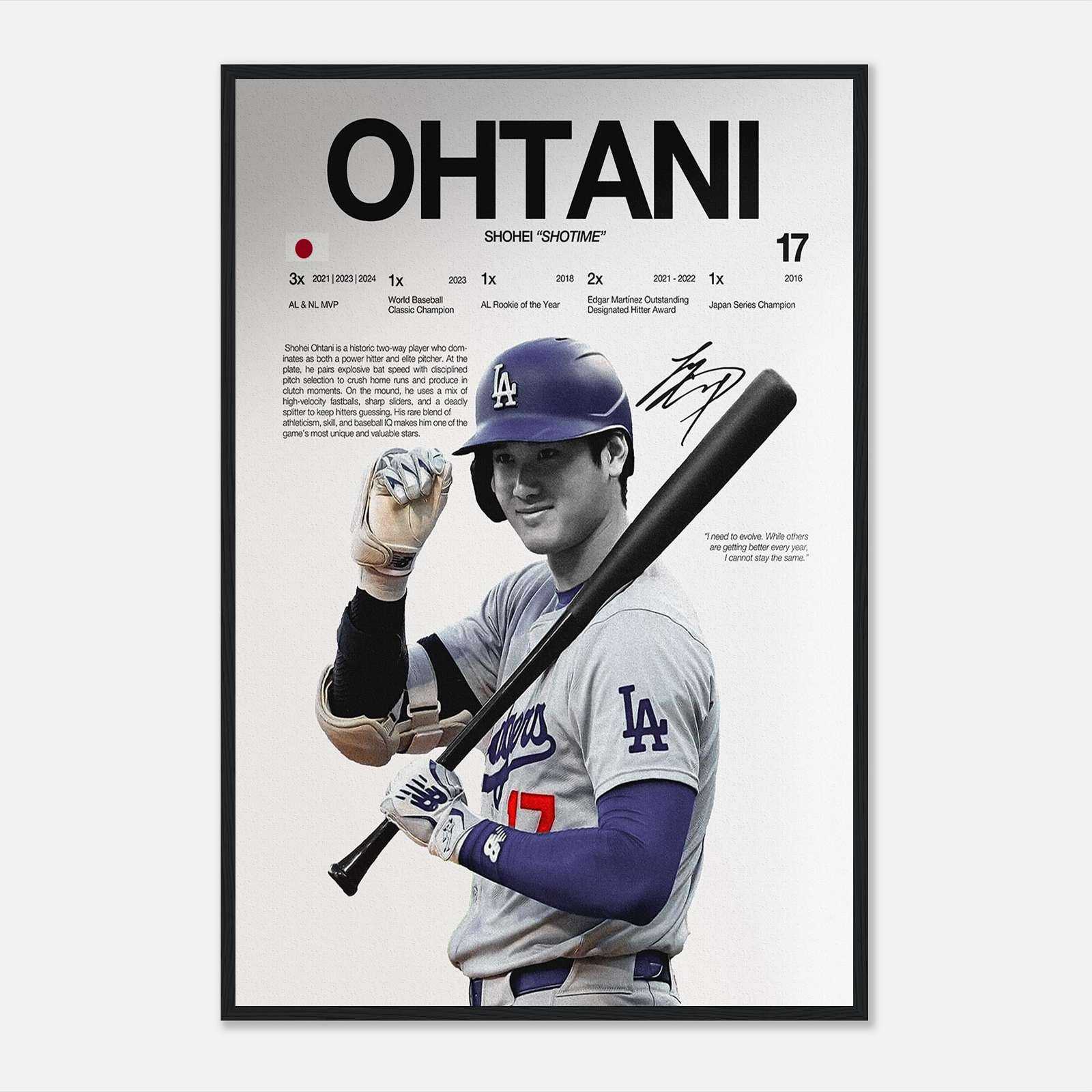 Shohei Ohtani Poster, Sports Poster, Baseball Player Poster, Baseball ...
