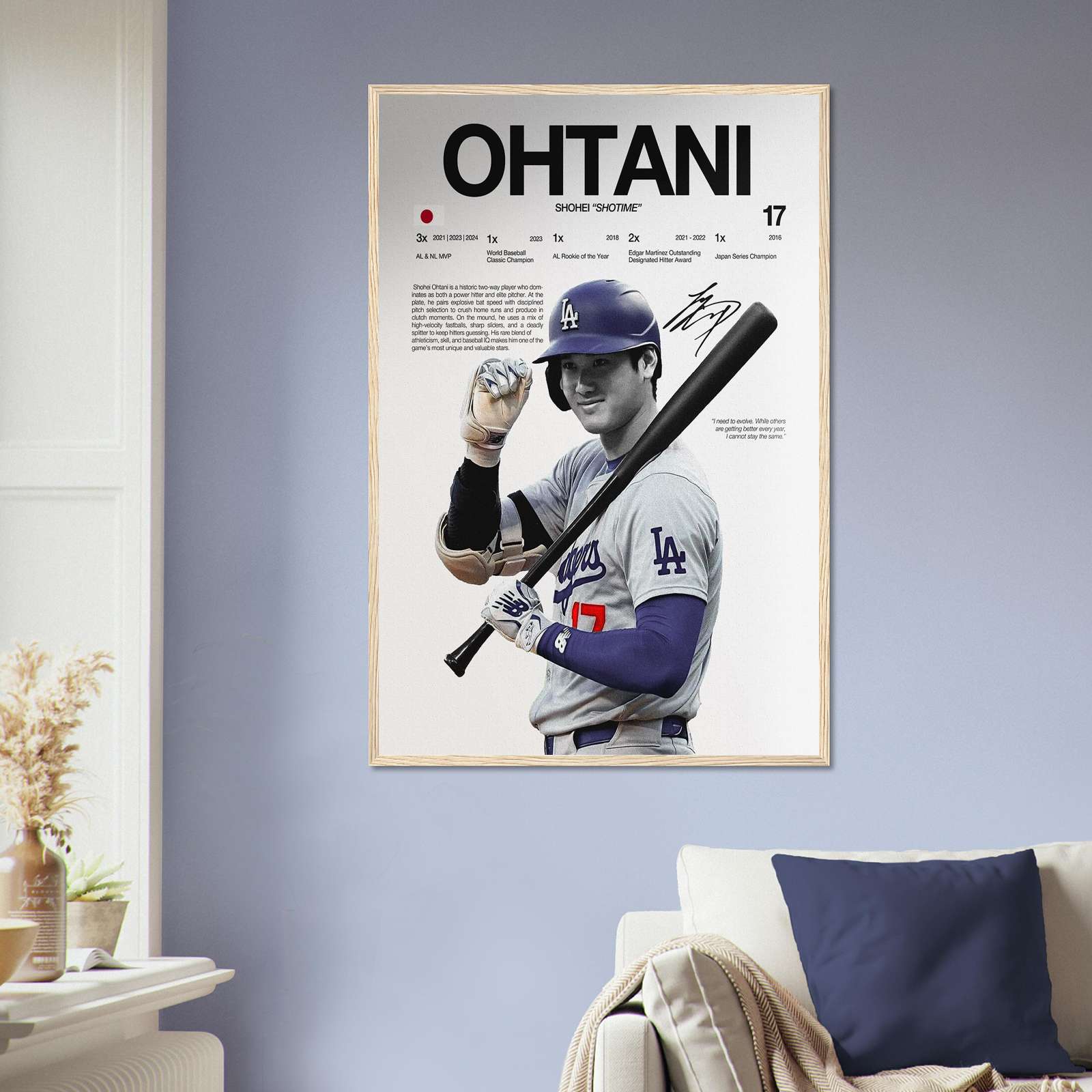 Shohei Ohtani Poster, Sports Poster, Baseball Player Poster, Baseball ...